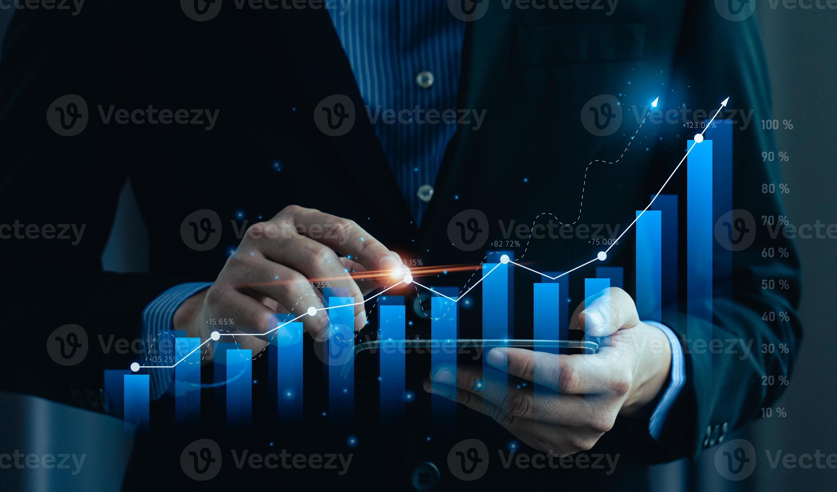 business analysis financial investment and technology concepts ...