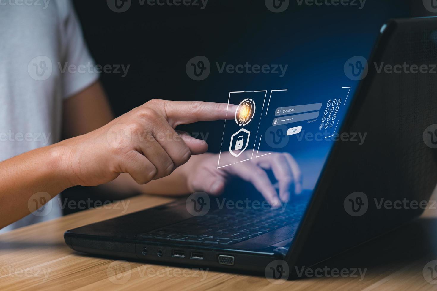 Login And Password Cyber Security Concept Data Protection And Secure