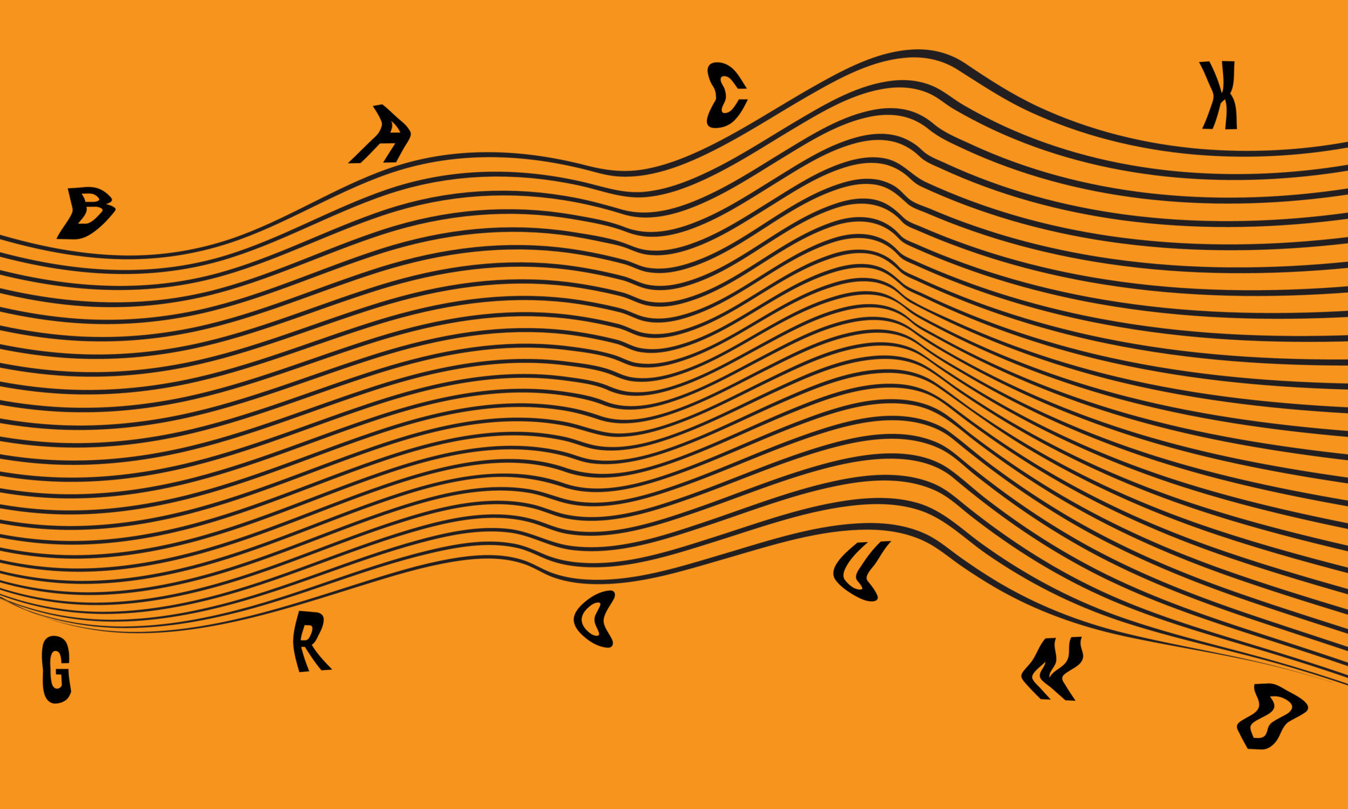 Vector Illustration Of Black Pattern Curved Lines On Abstract Background Eps10 Vector 13481000