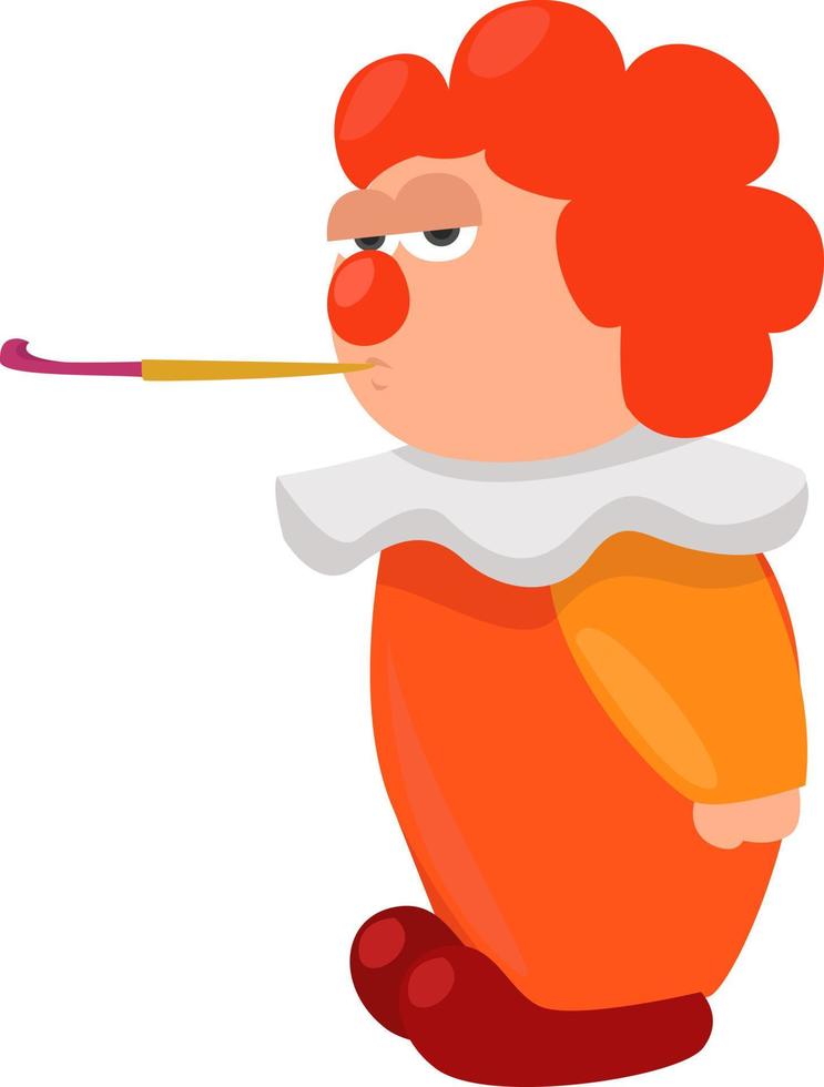 Payaso Tristeilustraciónvector Sobre Fondo Blanco 13482315 Vector En Vecteezy