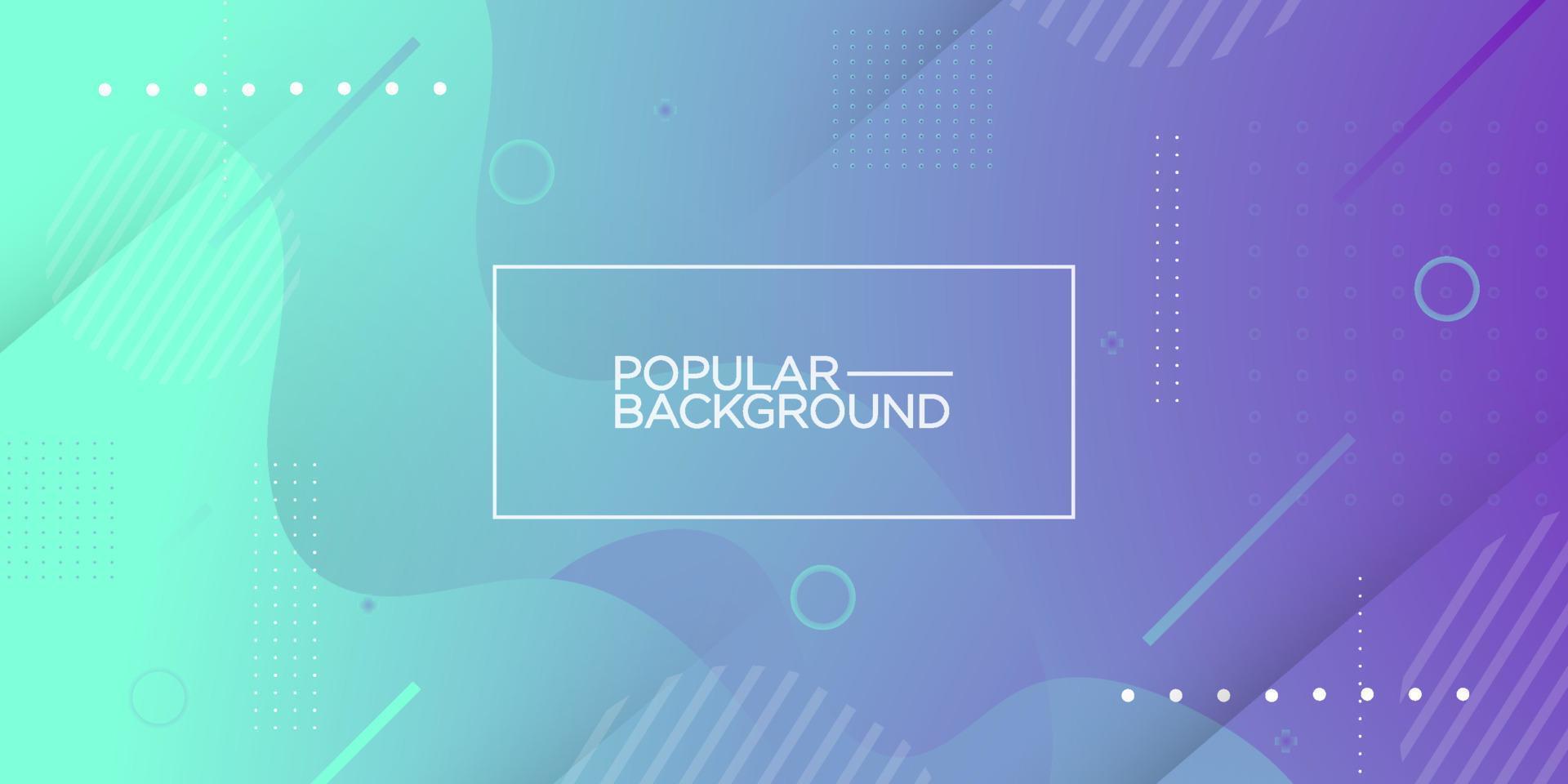 Trendy colorful purple and green gradient background with dynamic wave ...