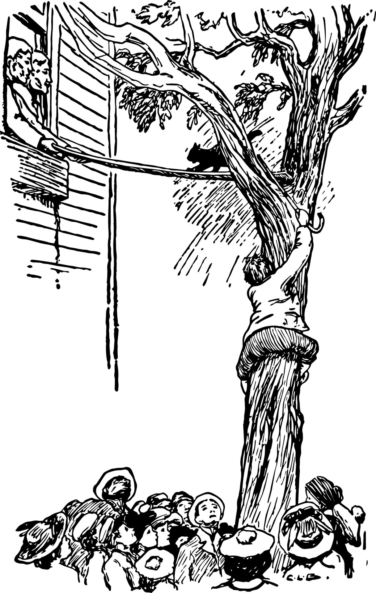 Pussy And Binkie Vintage Illustration 13484882 Vector Art At Vecteezy