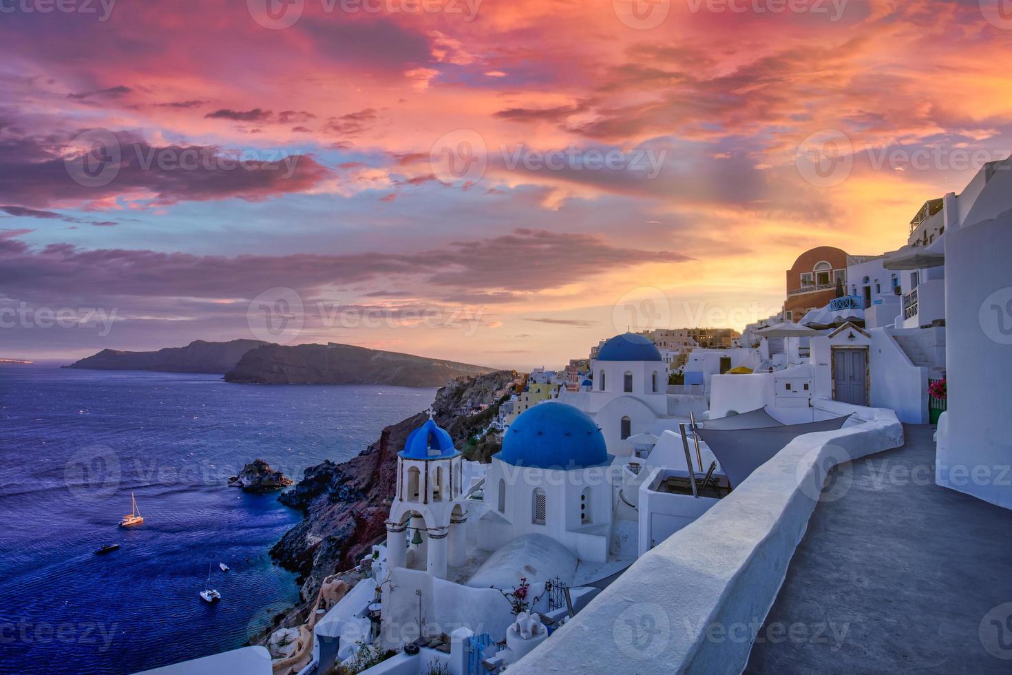Europe summer destination. Traveling concept, sunset scenic famous ...