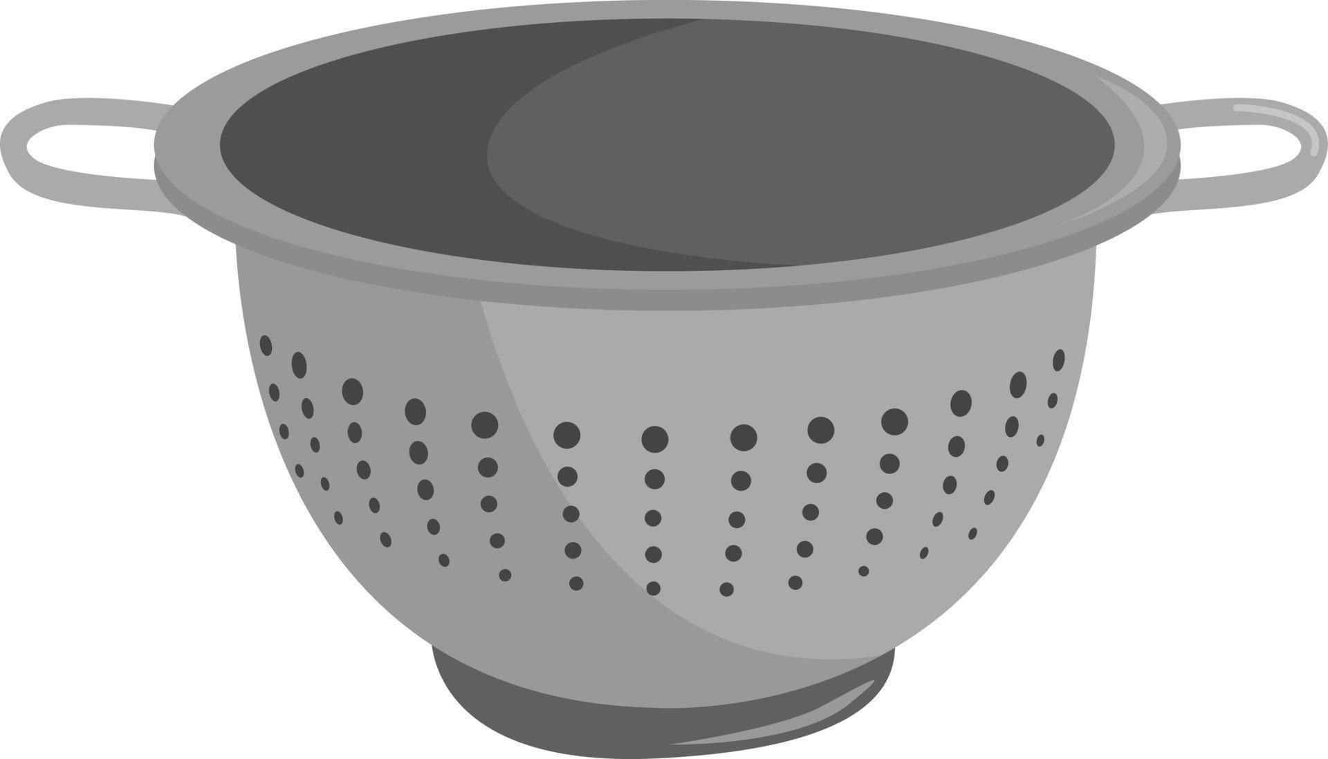 Colander, illustration, vector on white background 13488355 Vector Art at Vecteezy