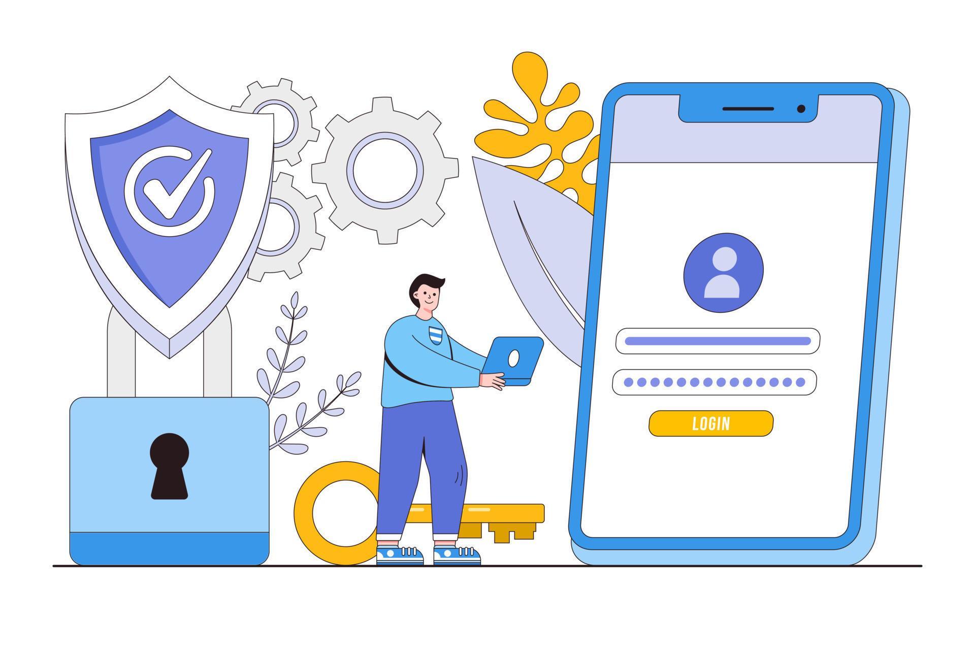 Flat Personal Data Security With Protected Access Control Privacy Data Protection Concept