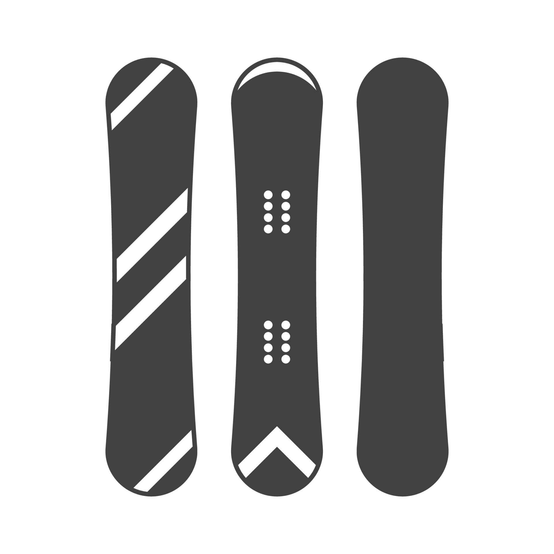 Snowboard Outline Monochrome Icon 13488881 Vector Art at Vecteezy