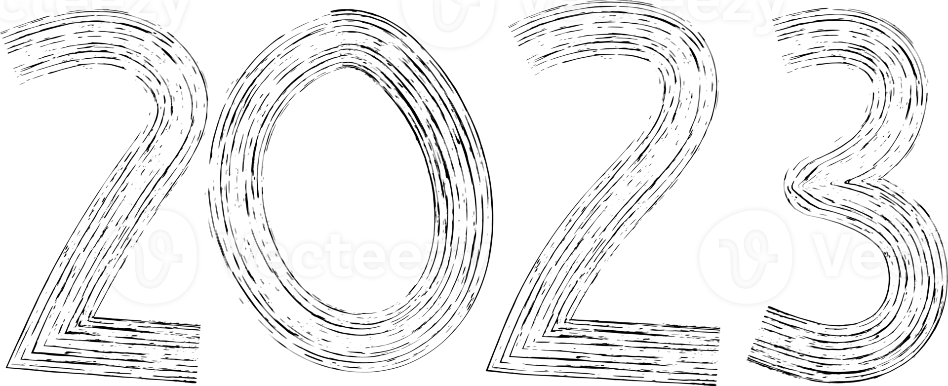 2023 Happy New Year Numeric. Grunge Brushstroke Text 13492554 PNG 2023 Happy New Year Numeric. Grunge Brushstroke Text 13492554 PNG