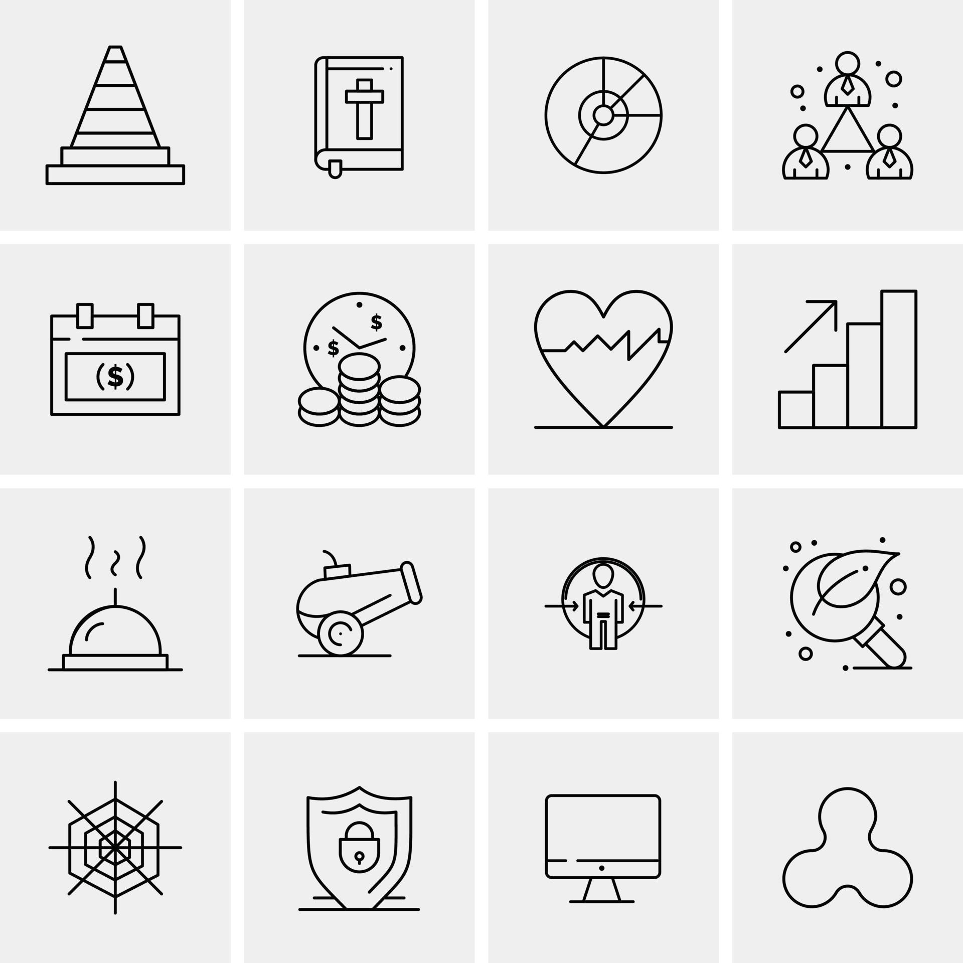 Schedule Classes Timetable Appointment Event Flat Color Icon Vector