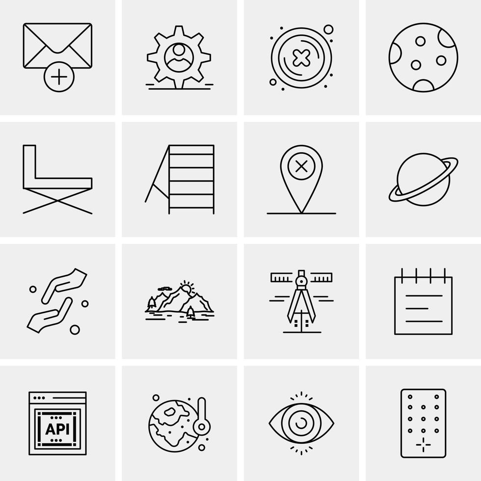 Basic Interface User Line and Glyph Solid icon Blue banner Line and ...