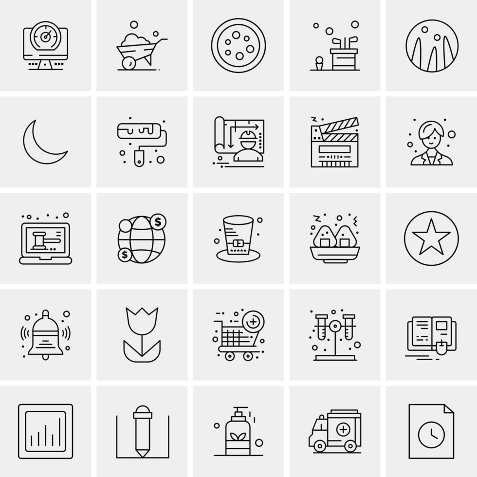 Setting Gear Computing Line Business Flat Line Filled Icon Vector Banner Template 13493445