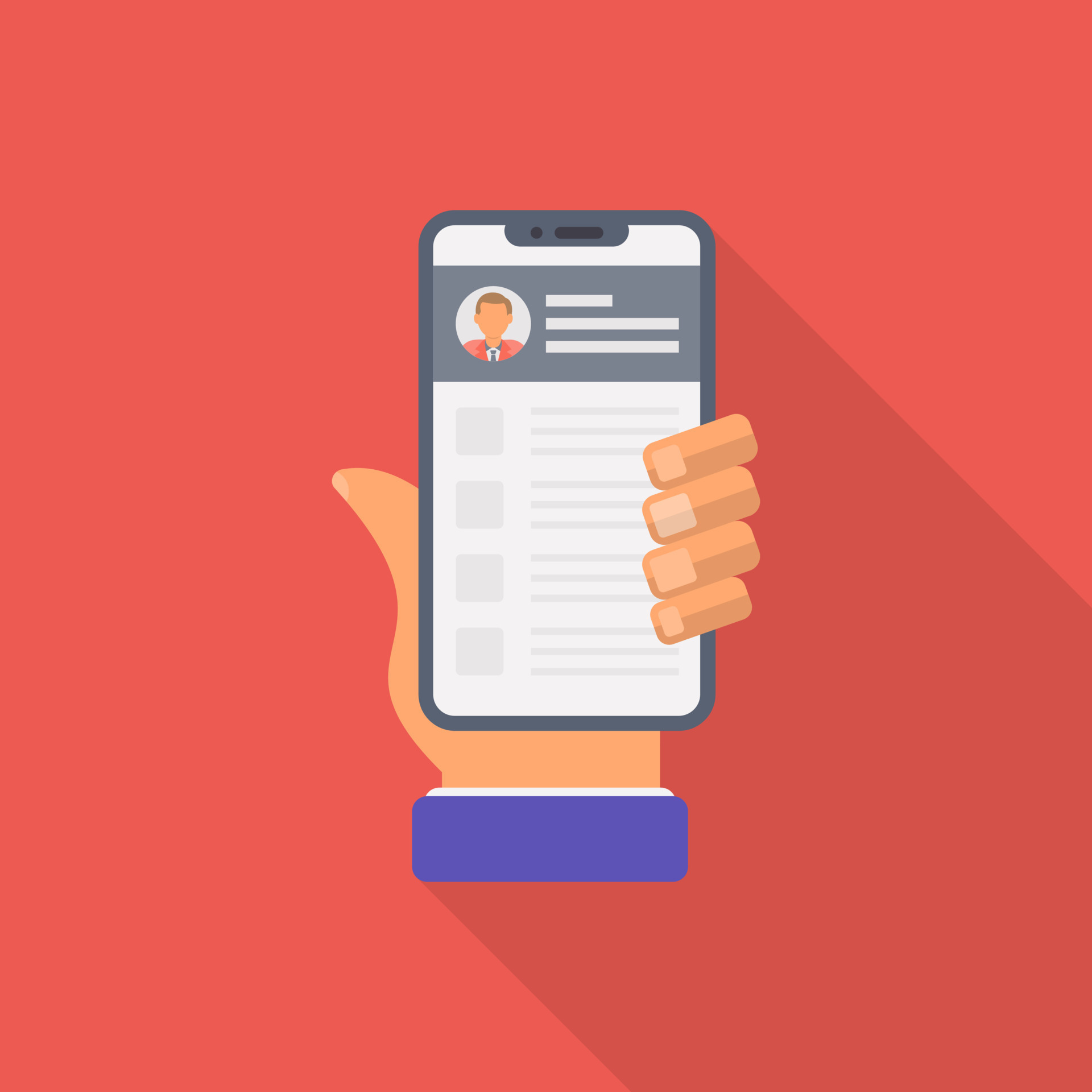 Trendy Mobile Communication 13496135 Vector Art At Vecteezy