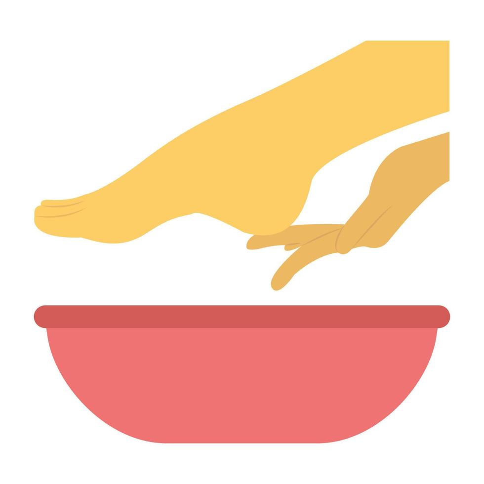 Trendy Foot Spa 13496163 Vector Art At Vecteezy
