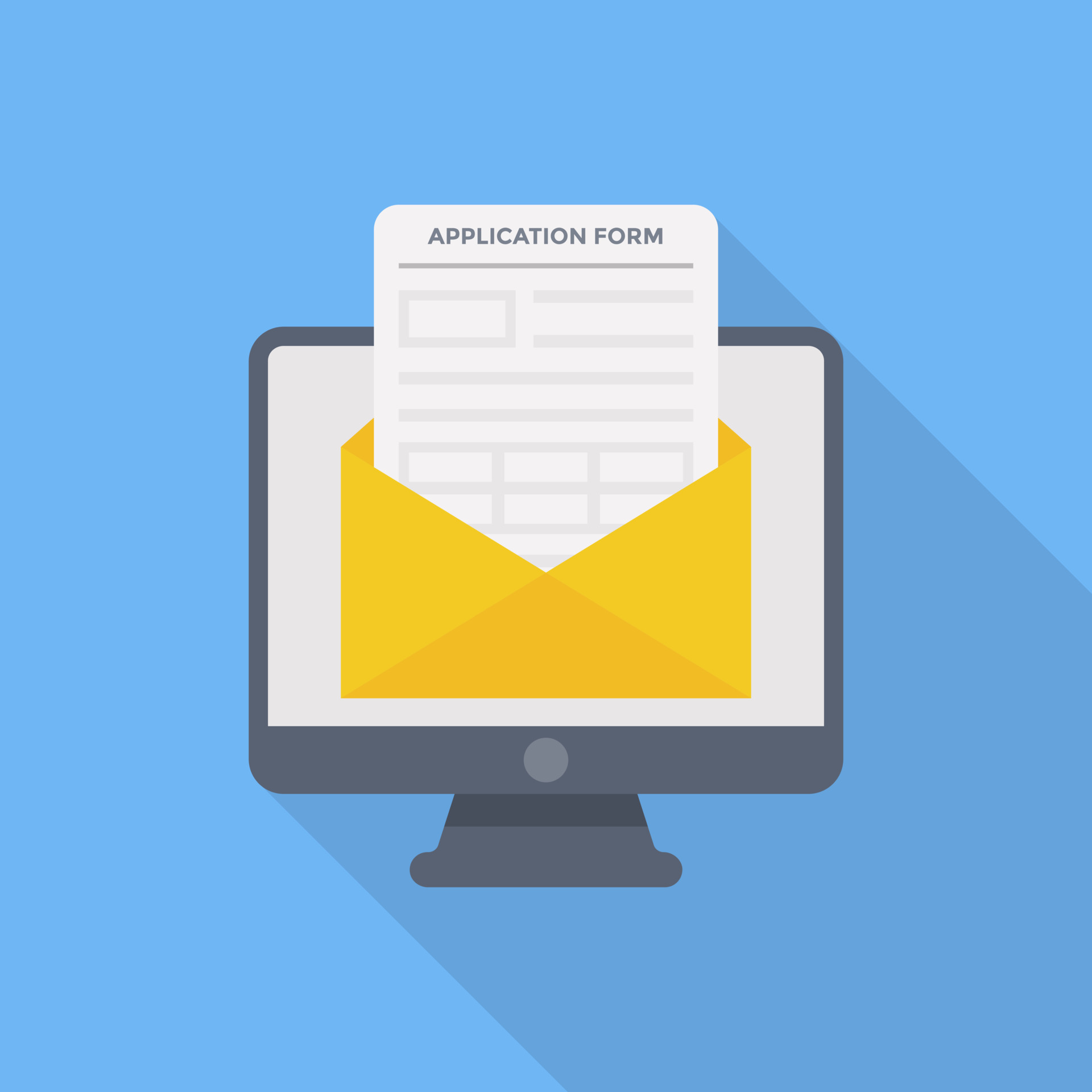 Online Application Form 13496392 Vector Art at Vecteezy