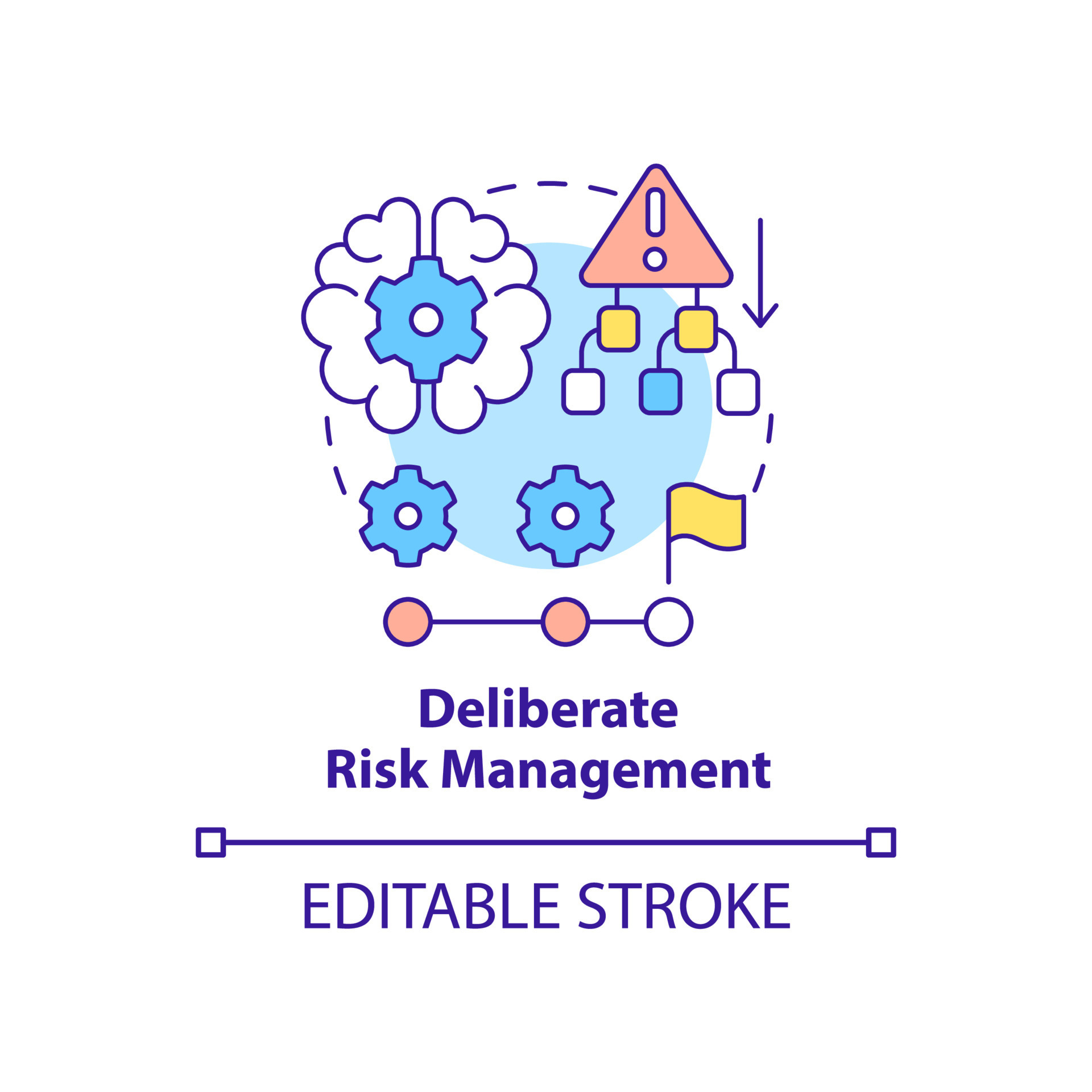 Deliberate Risk Management Concept Icon Risk Supervision Abstract Idea