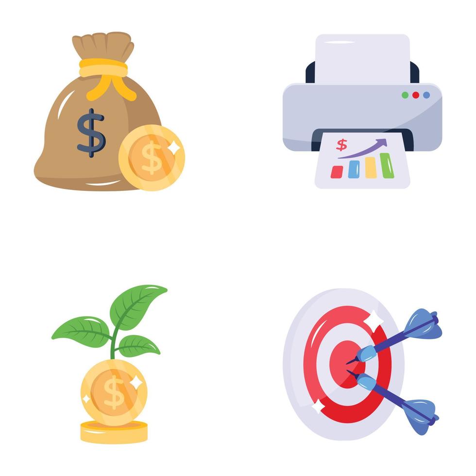 Pack of Business Flat Icons 13498123 Vector Art at Vecteezy