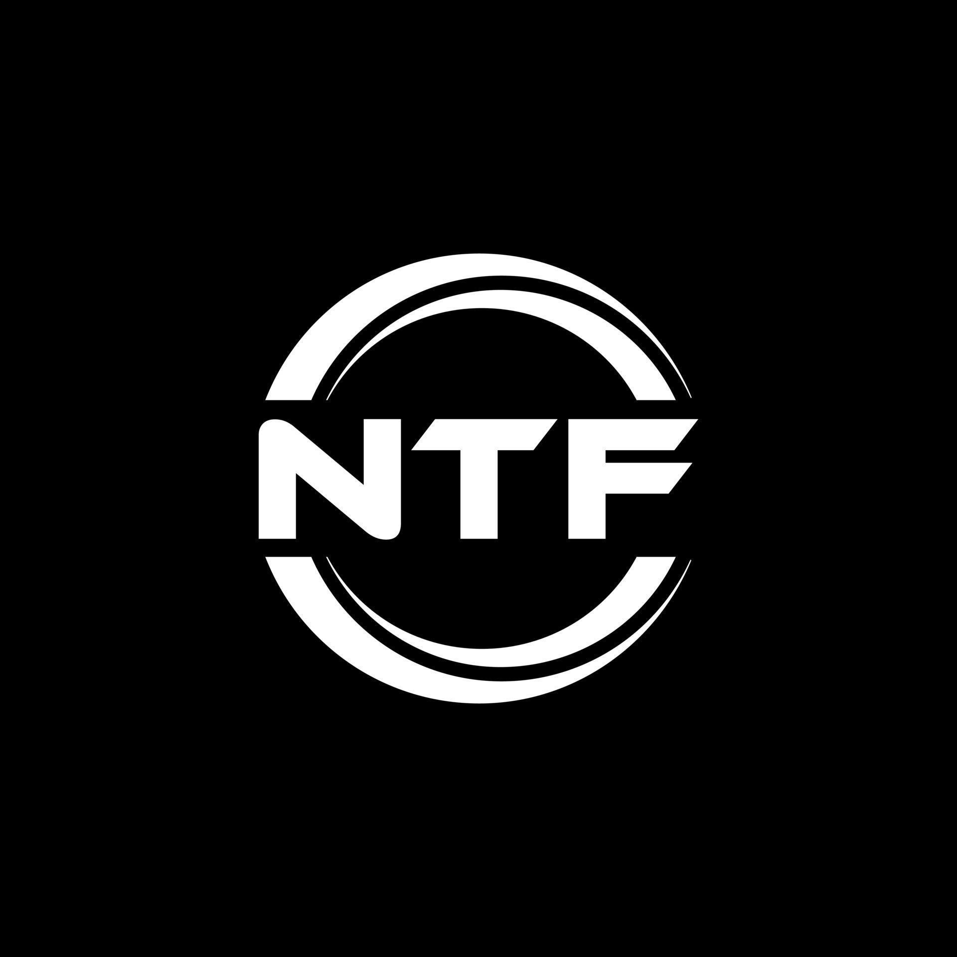 NTF letter logo design in illustration. Vector logo, calligraphy designs for logo, Poster ...