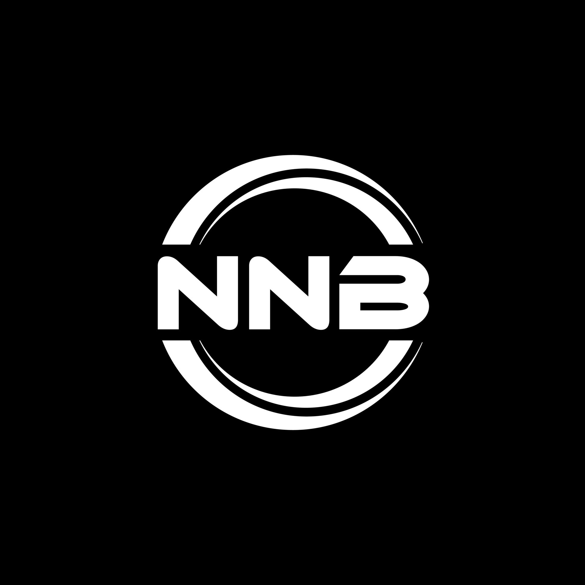 diseño del logotipo de la letra nnb en la ilustración. logotipo vectorial, diseños de caligrafía ...