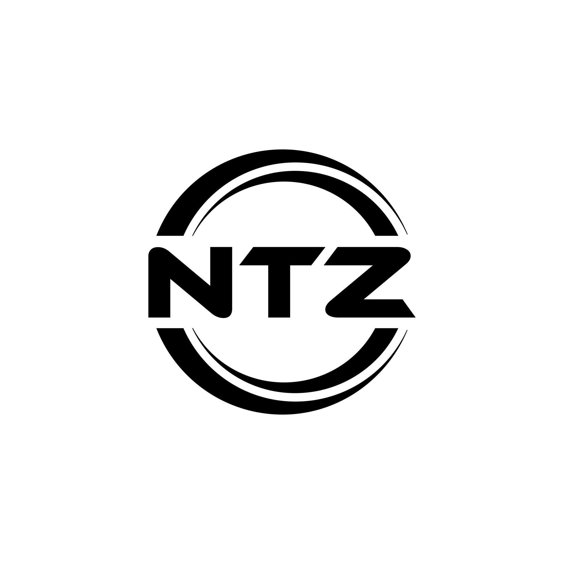 diseño del logotipo de la letra ntz en la ilustración. logotipo vectorial, diseños de caligrafía ...
