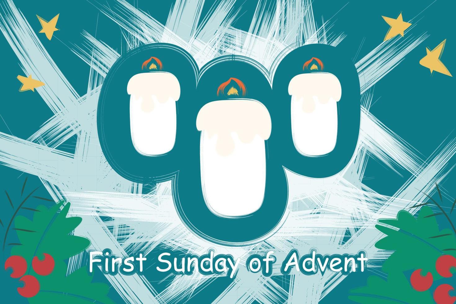 First sunday of advent background. 13501347 Vector Art at Vecteezy
