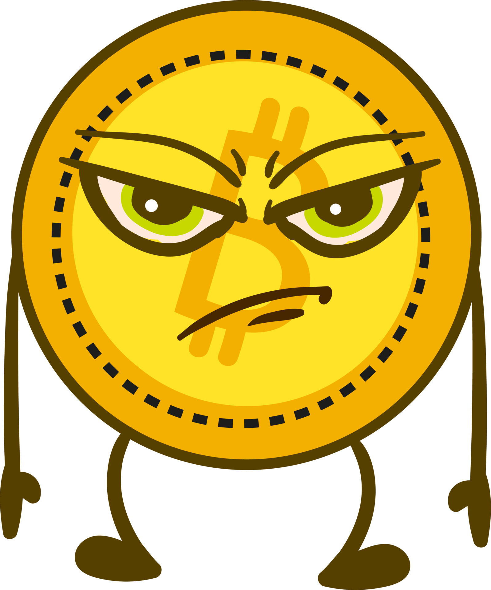 Angry bitcoin, illustration, vector on white background 13502005 Vector ... Angry bitcoin, illustration, vector on white background 13502005 Vector ...