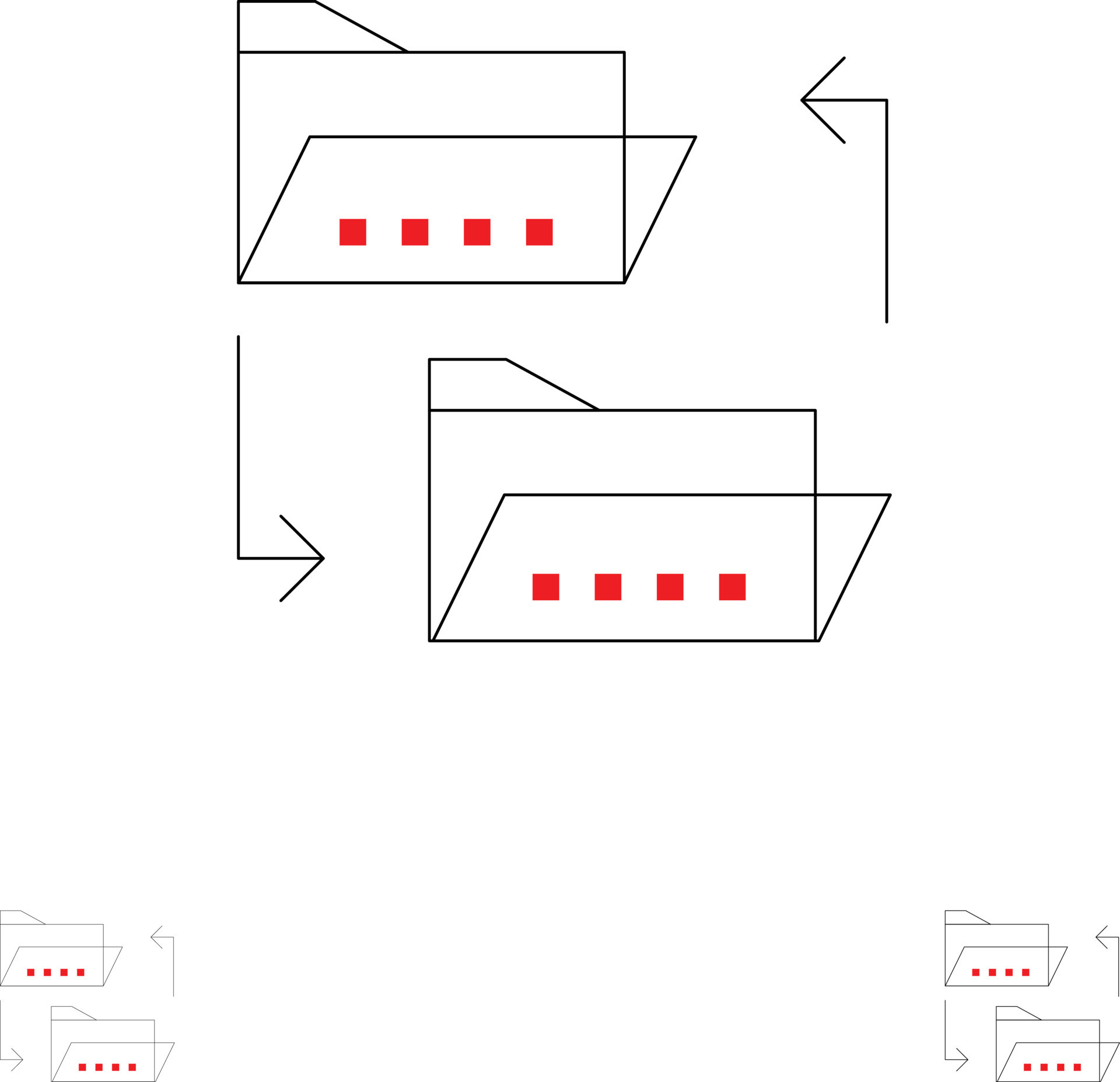 Folder Document File File Sharing Sharing Bold and thin black line icon set 13502756 Vector Art ...