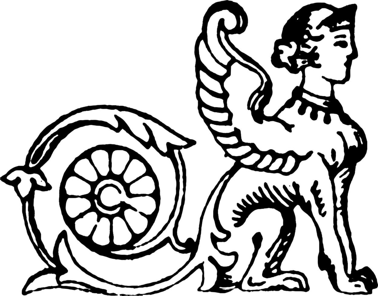 Sphinx vintage illustration. 13502931 Vector Art at Vecteezy