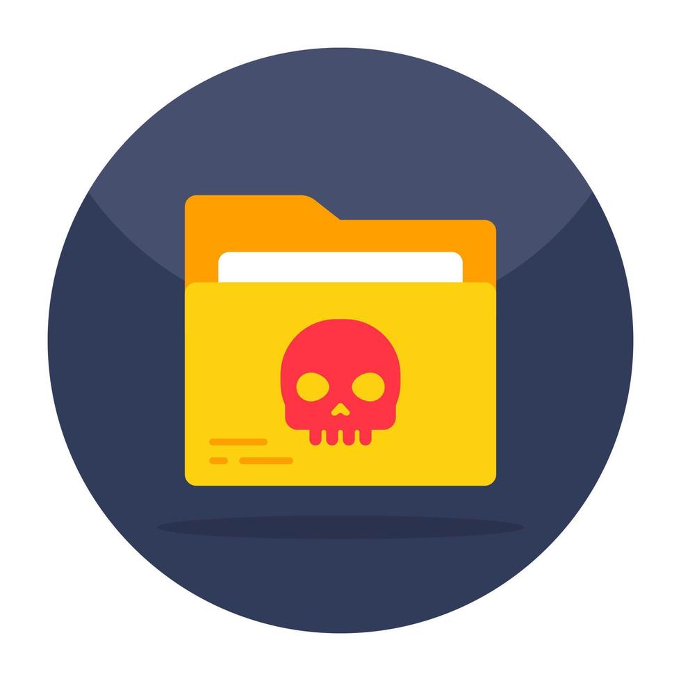 A unique design icon of folder hacking 13505179 Vector Art at Vecteezy