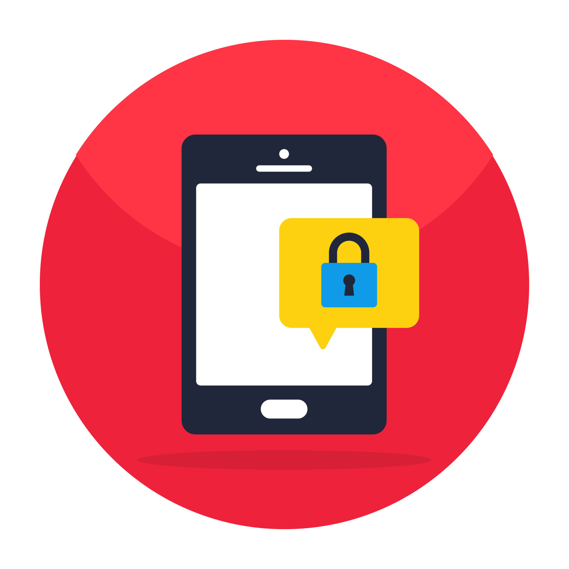 Perfect Design Icon Of Mobile Encrypted Chat 13505189 Vector Art At