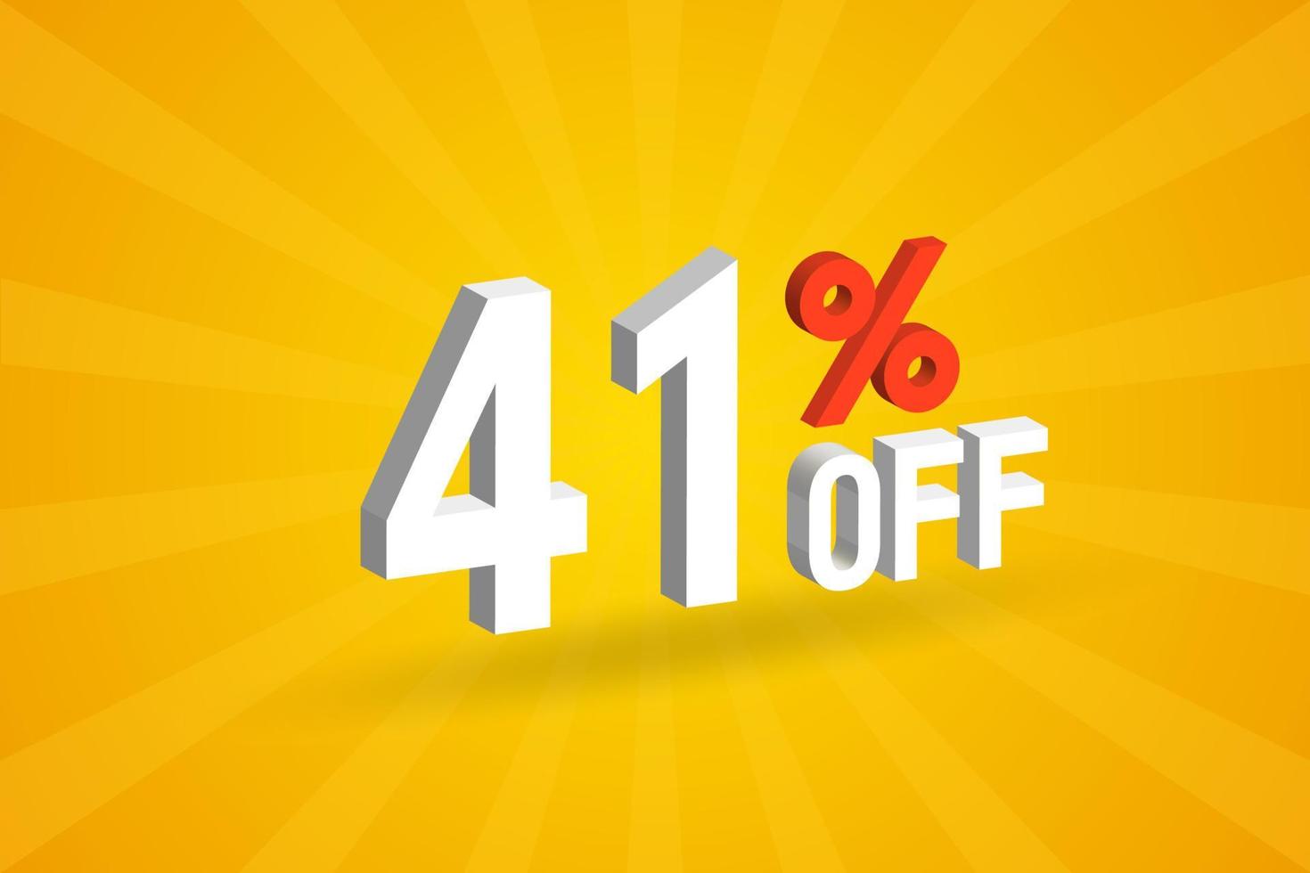 41 Percent Off 3D Special Promotional Campaign Design 41 Off 3D 41-percent-off-3d-special-promotional-campaign-design-41-off-3d