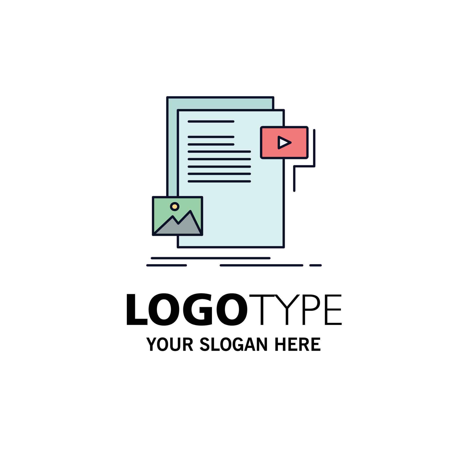 Data Document File Media Website Flat Color Icon Vector 13505739 Vector Art At Vecteezy
