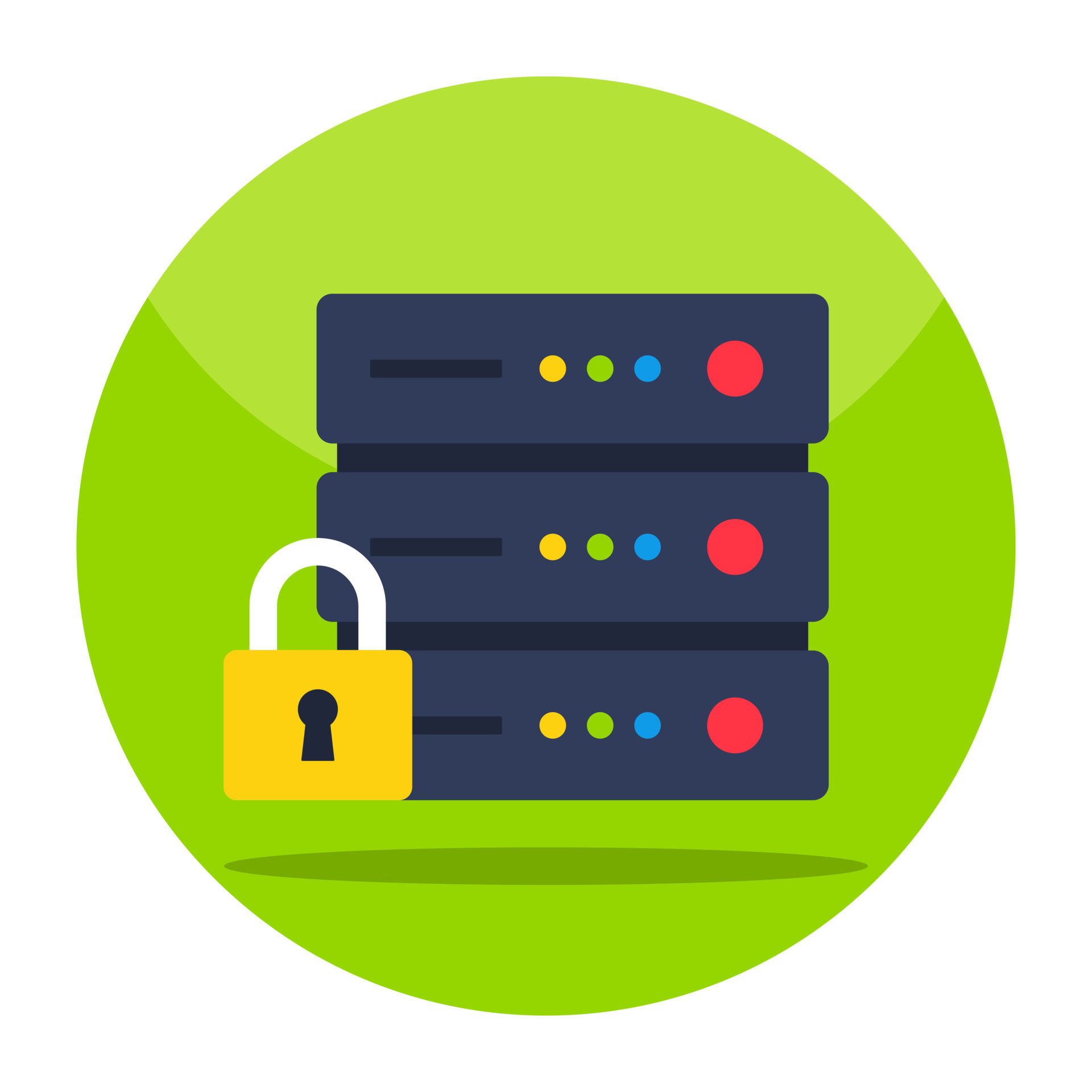 Colored Design Icon Of Server Security 13506178 Vector Art At Vecteezy