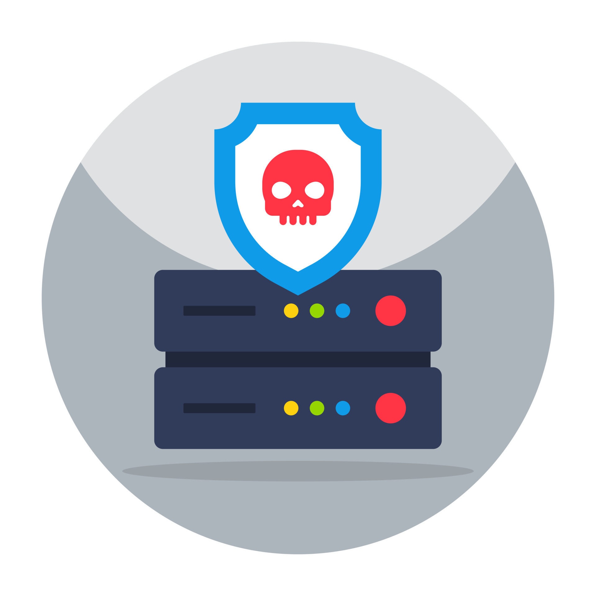 Flat design icon of server hacking 13506368 Vector Art at Vecteezy