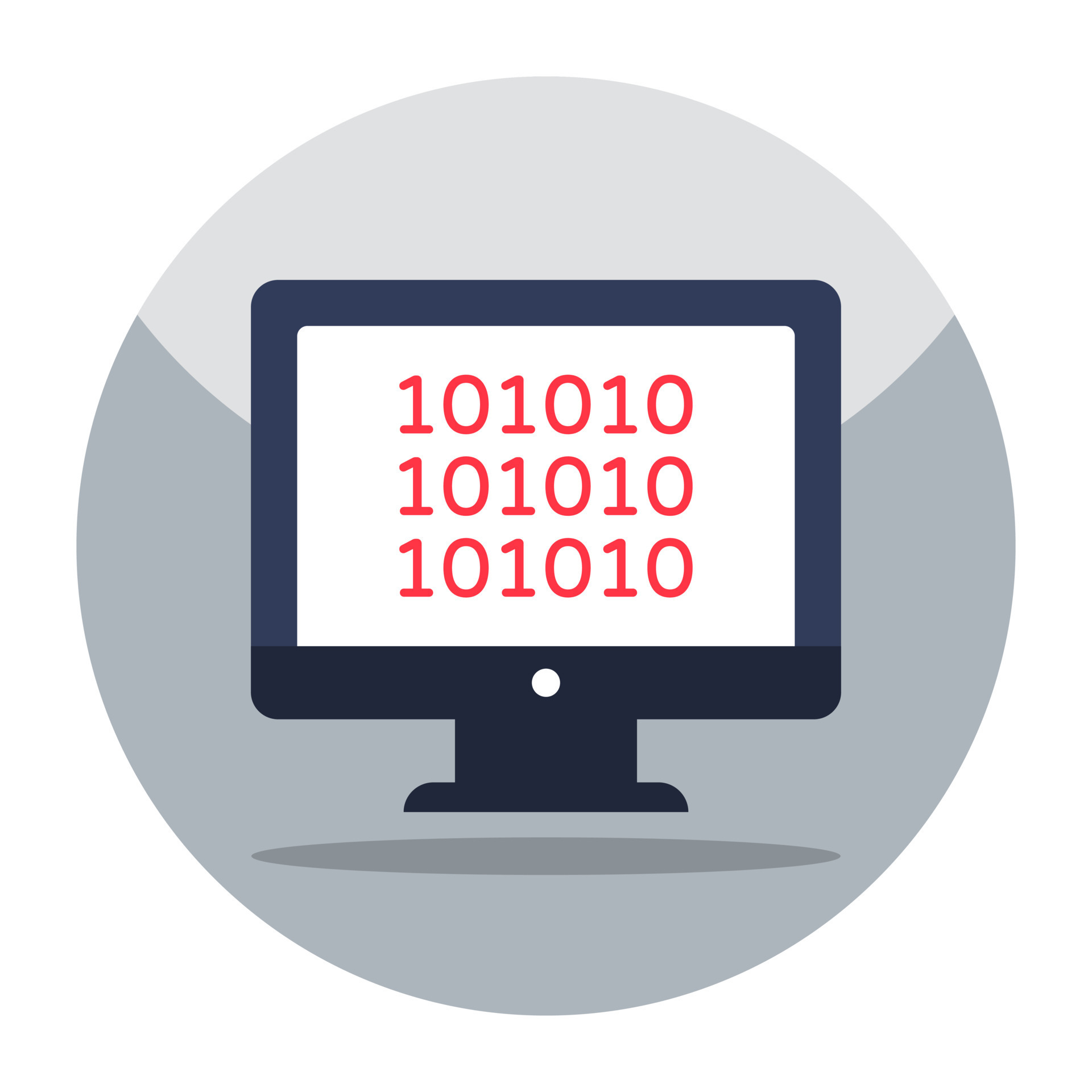 Flat design icon of binary code 13506414 Vector Art at Vecteezy