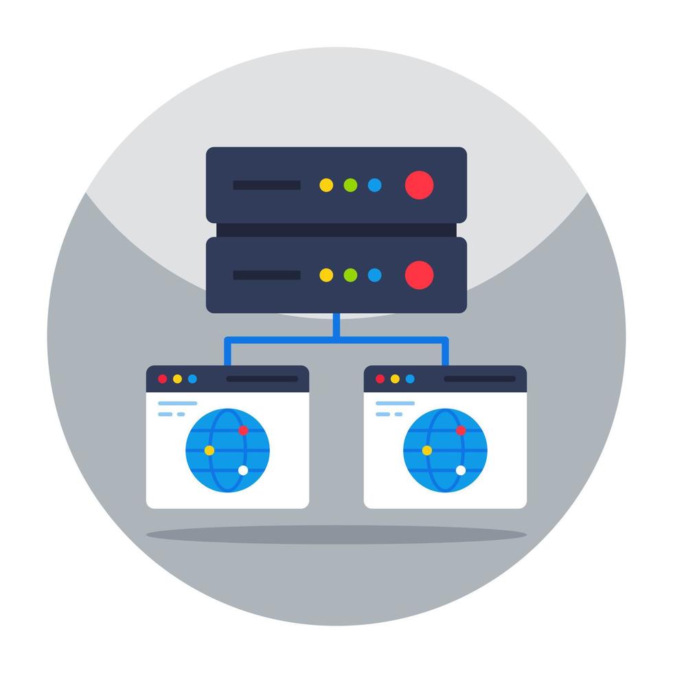 A unique design icon of server connection 13506449 Vector Art at Vecteezy