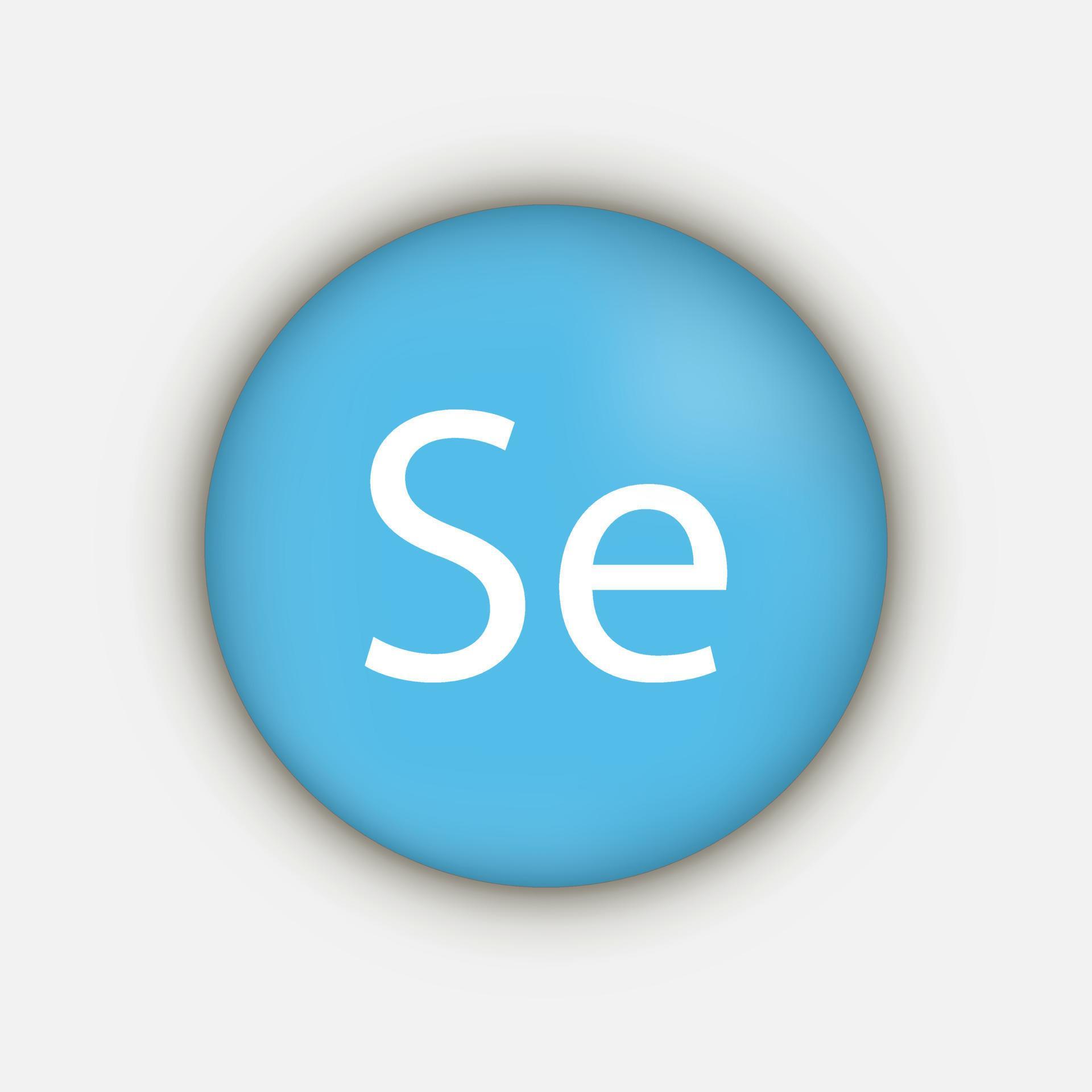 Selenium Se mineral vitamin supplement icon. Vector illustration ...