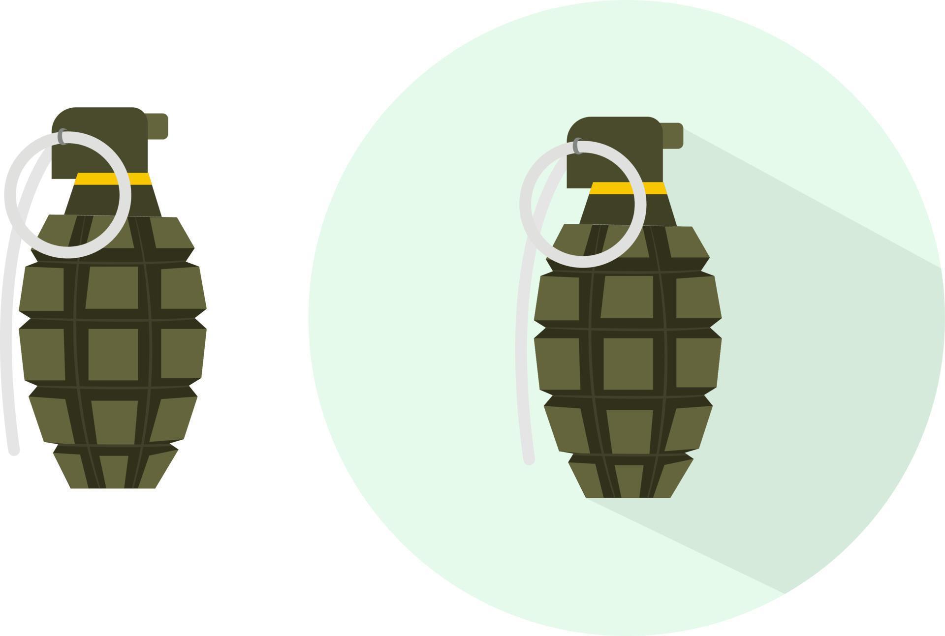 Hand grenade ,illustration, vector on white background. 13510262 Vector ...