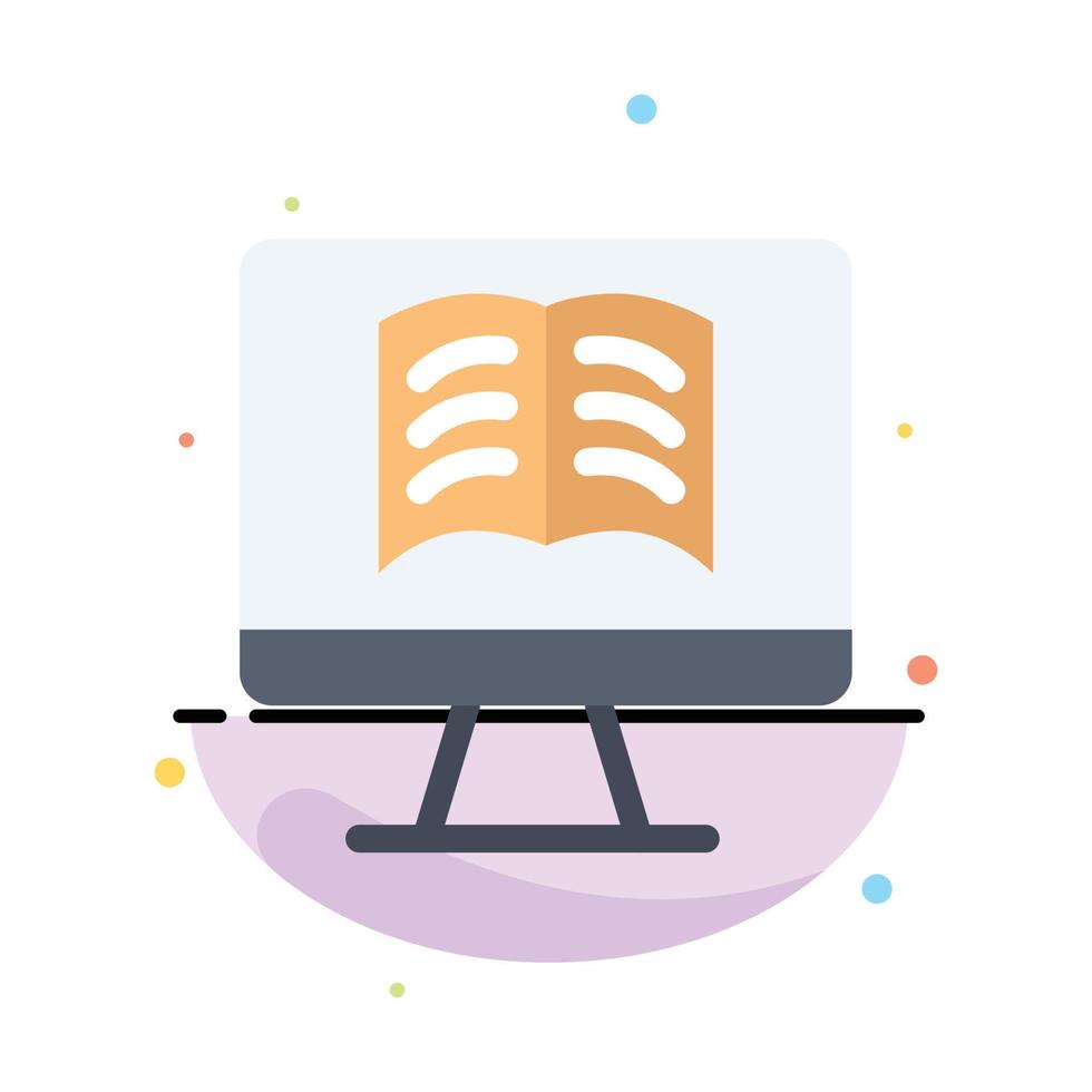Computer Book OnTechnology Abstract Flat Color Icon Template 13514726 Vector Art at Vecteezy