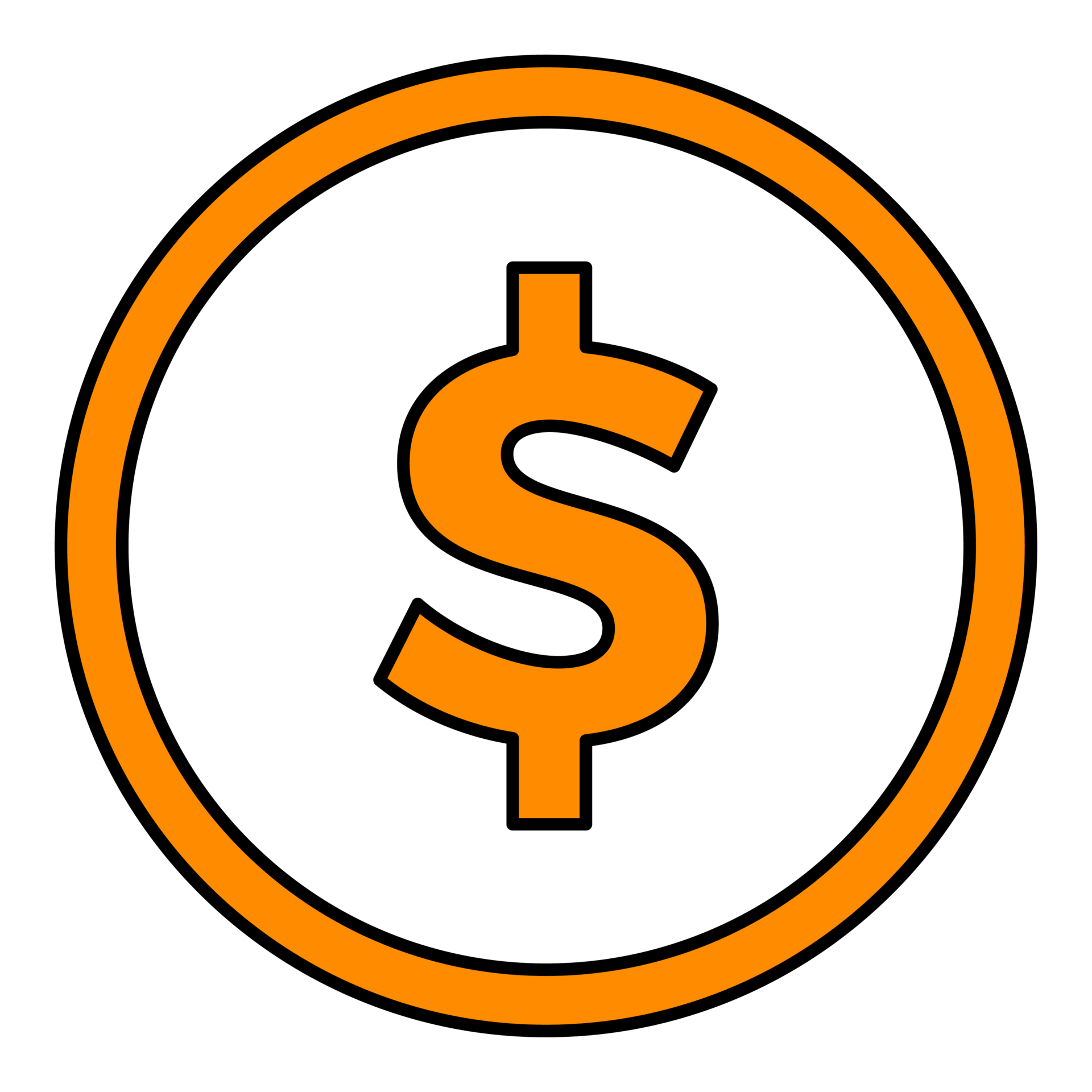dollar coin icon 13516079 PNG