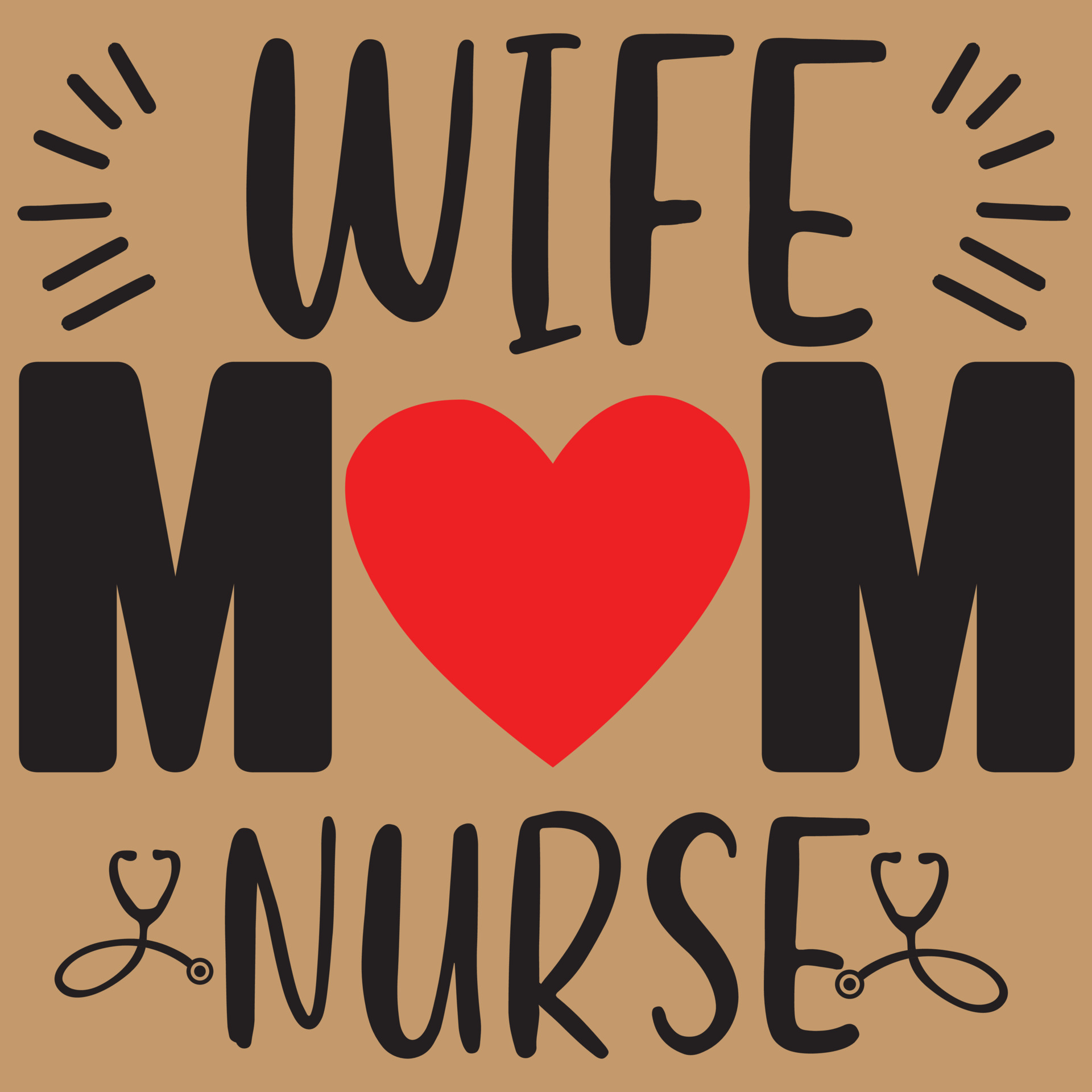 Wife Mom Nurse 13516984 Vector Art At Vecteezy