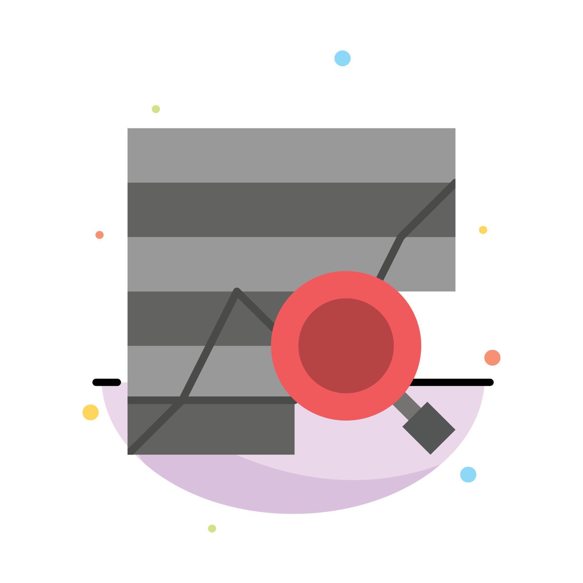 Analysis Analytic Analytics Chart Data Graph Abstract Flat Color Icon