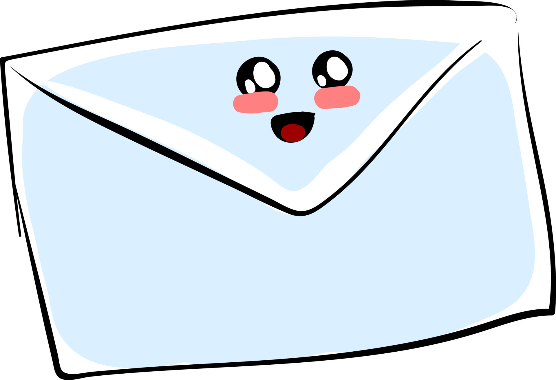 Cute Envelope Illustration Vector On White Background 13522146