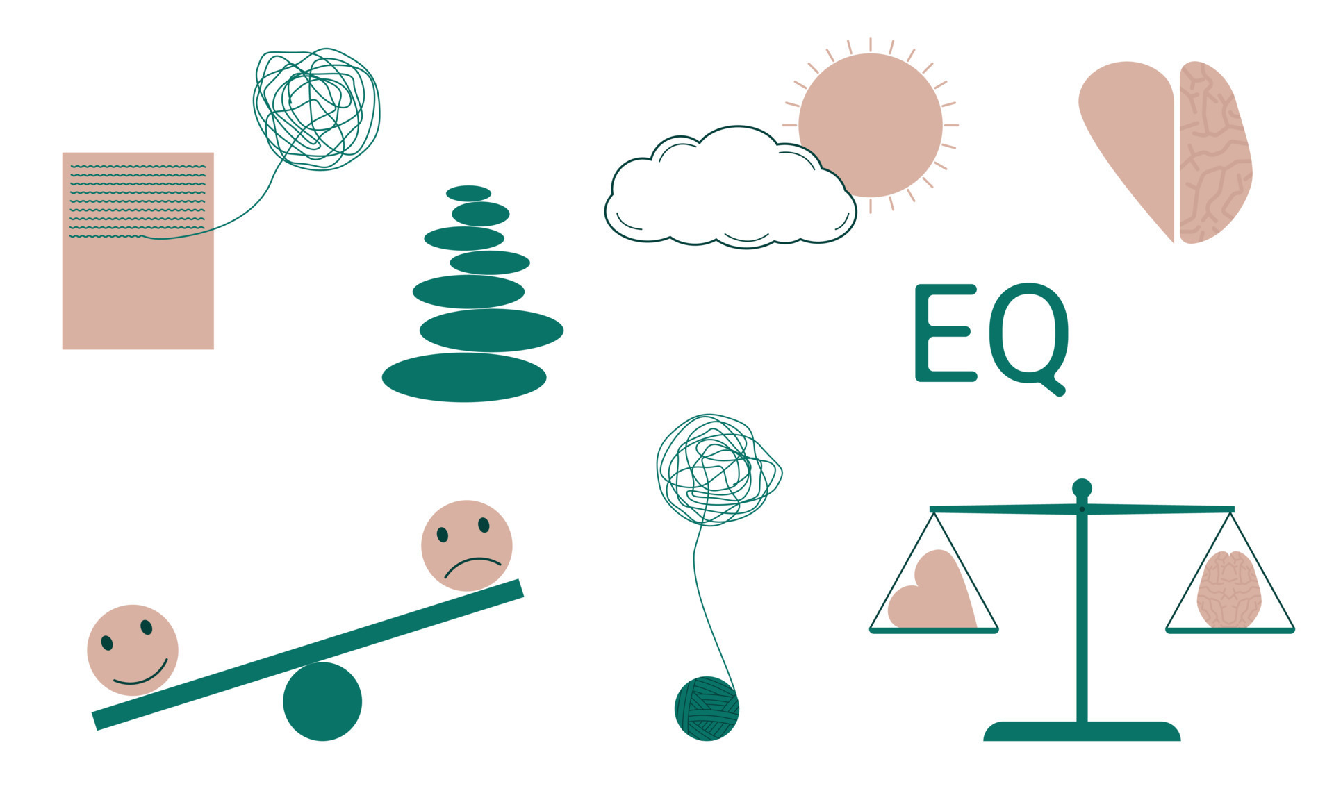 Emotional balance. Balance between mind and heart. Therapy for stress ...