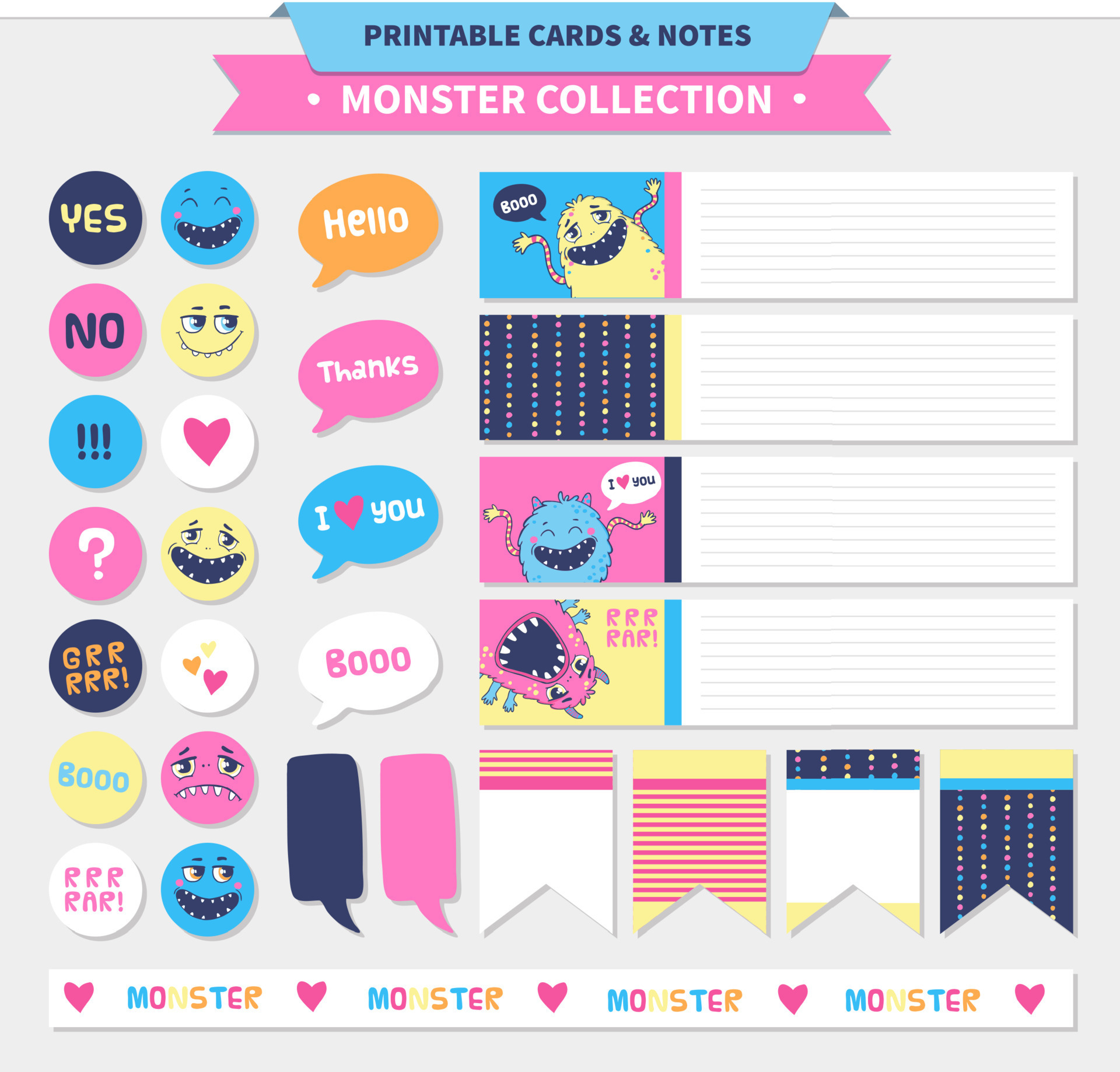 Cute monster illustration. 13523747 Vector Art at Vecteezy