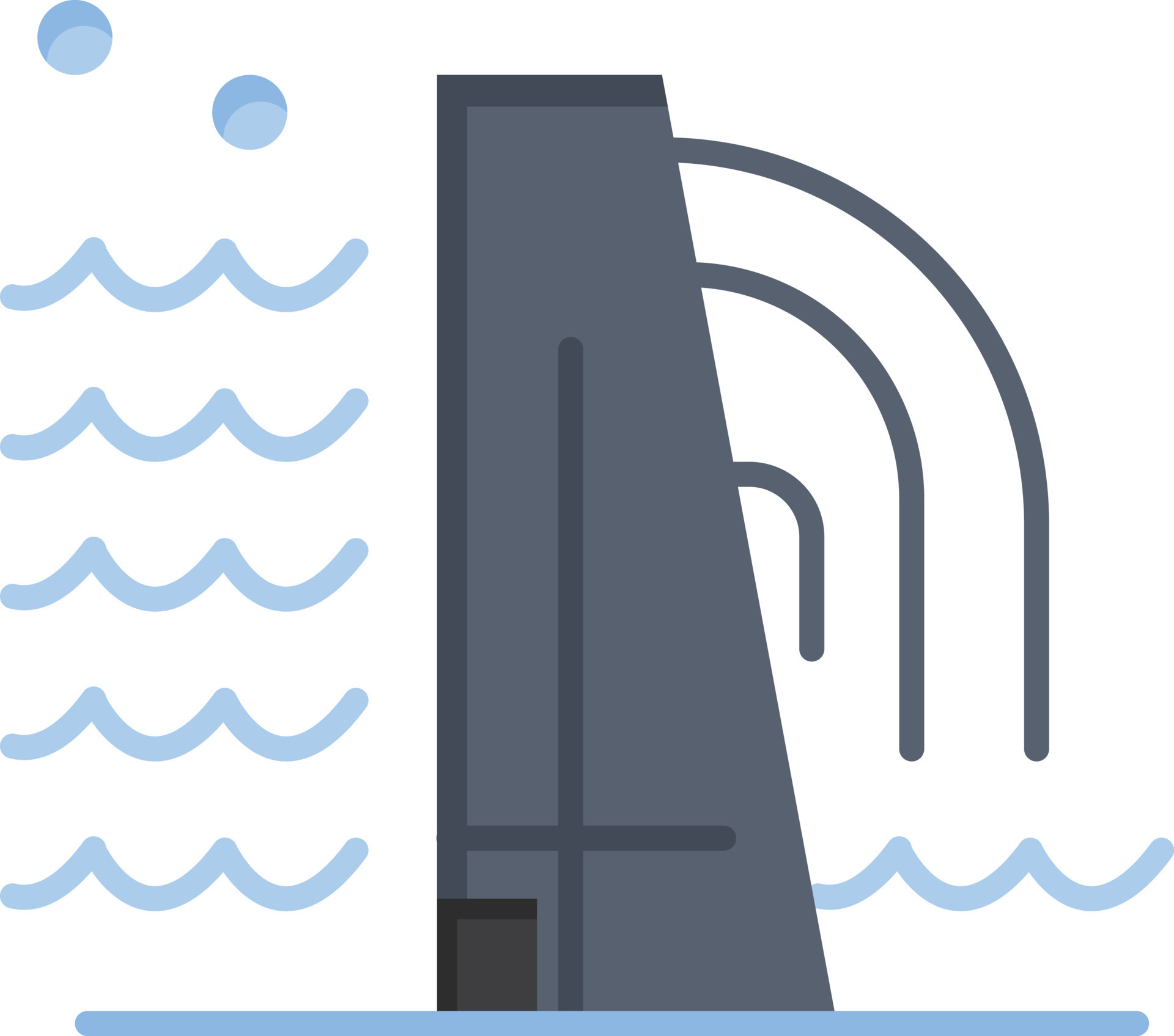 Building Construction Factory Industry Flat Color Icon Vector Icon Banner Template 13523928