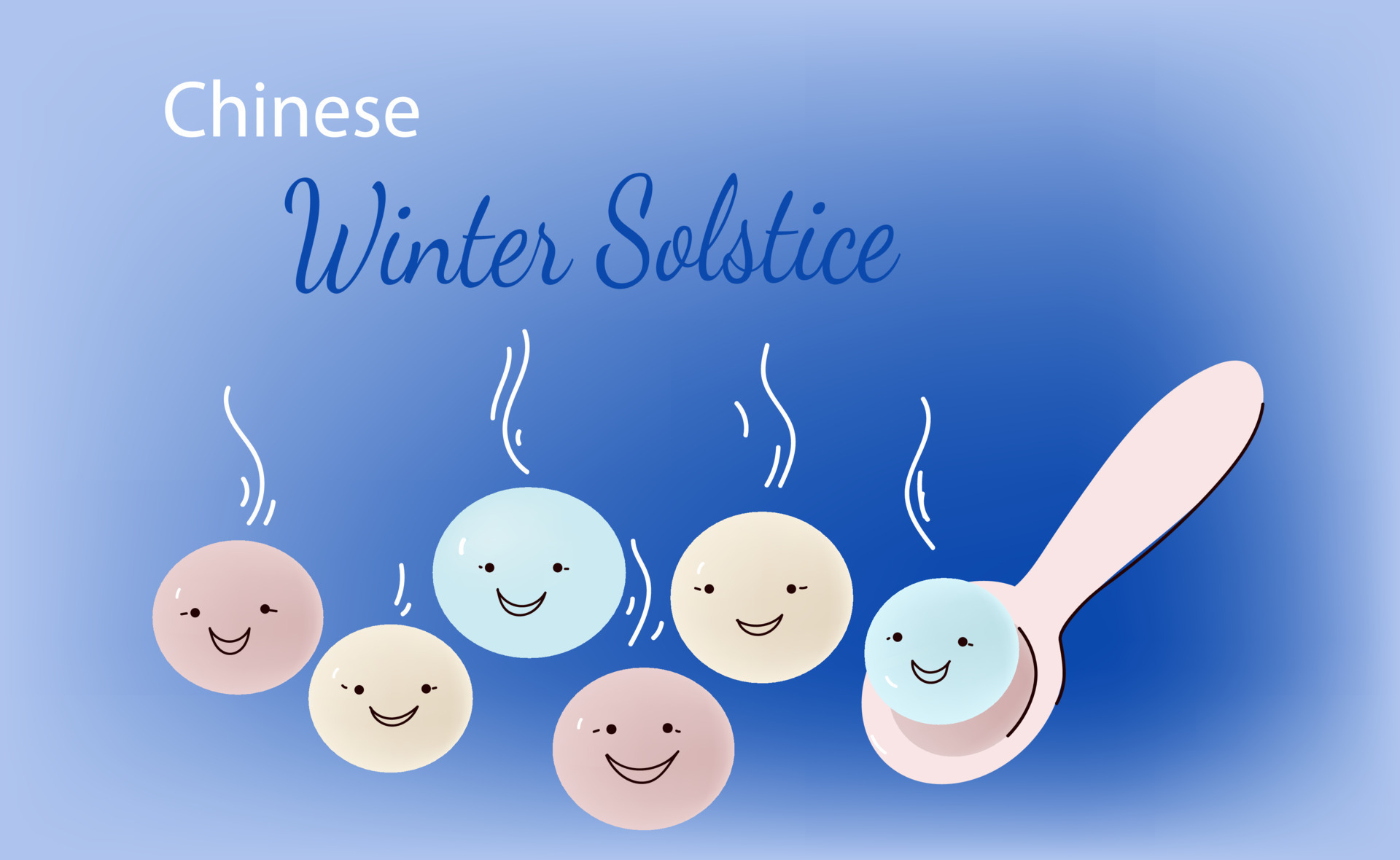 Winter Solstice greeting card, banner, poster.Chinese and Taiwanese ...