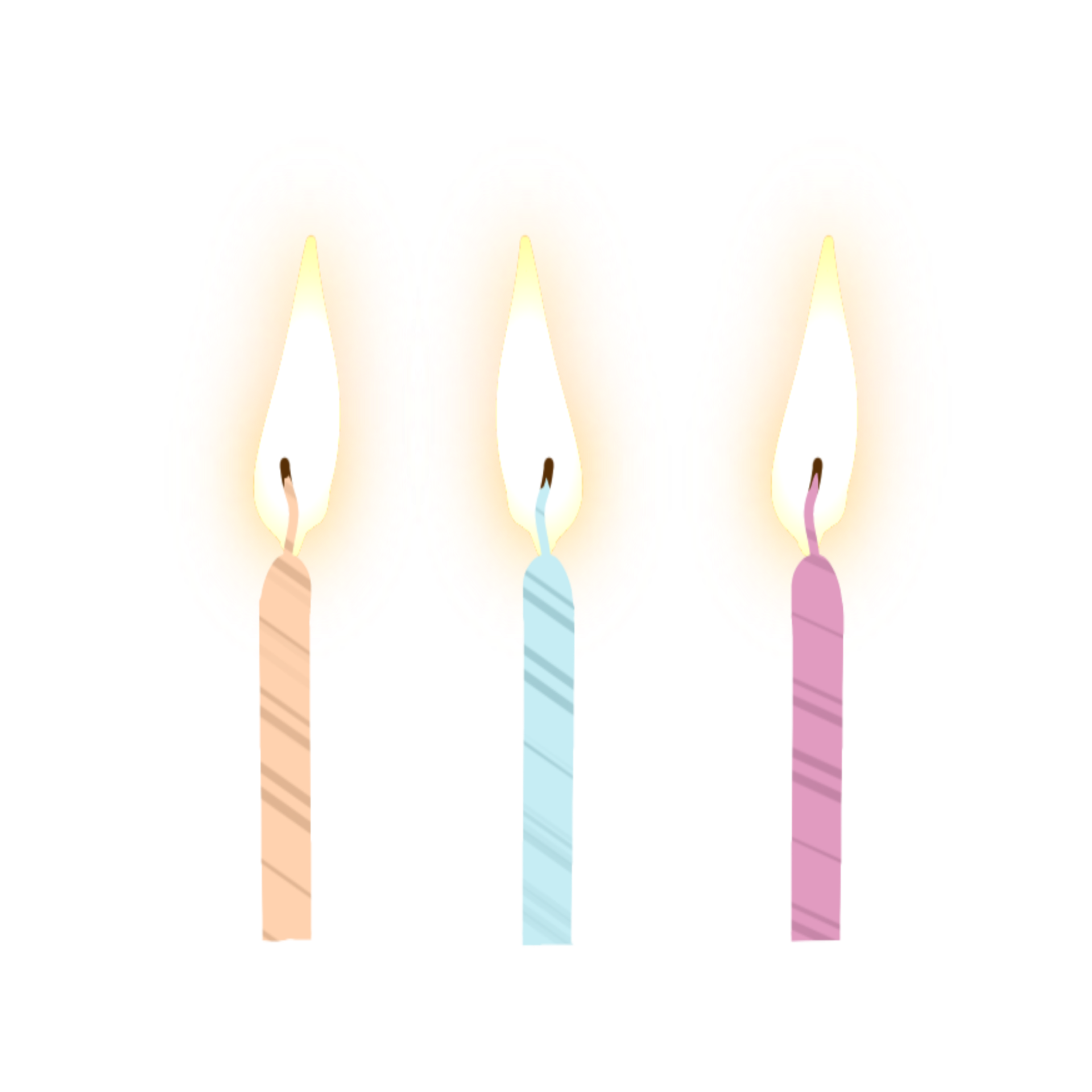 Watercolor Birthday Candle 13528022 PNG