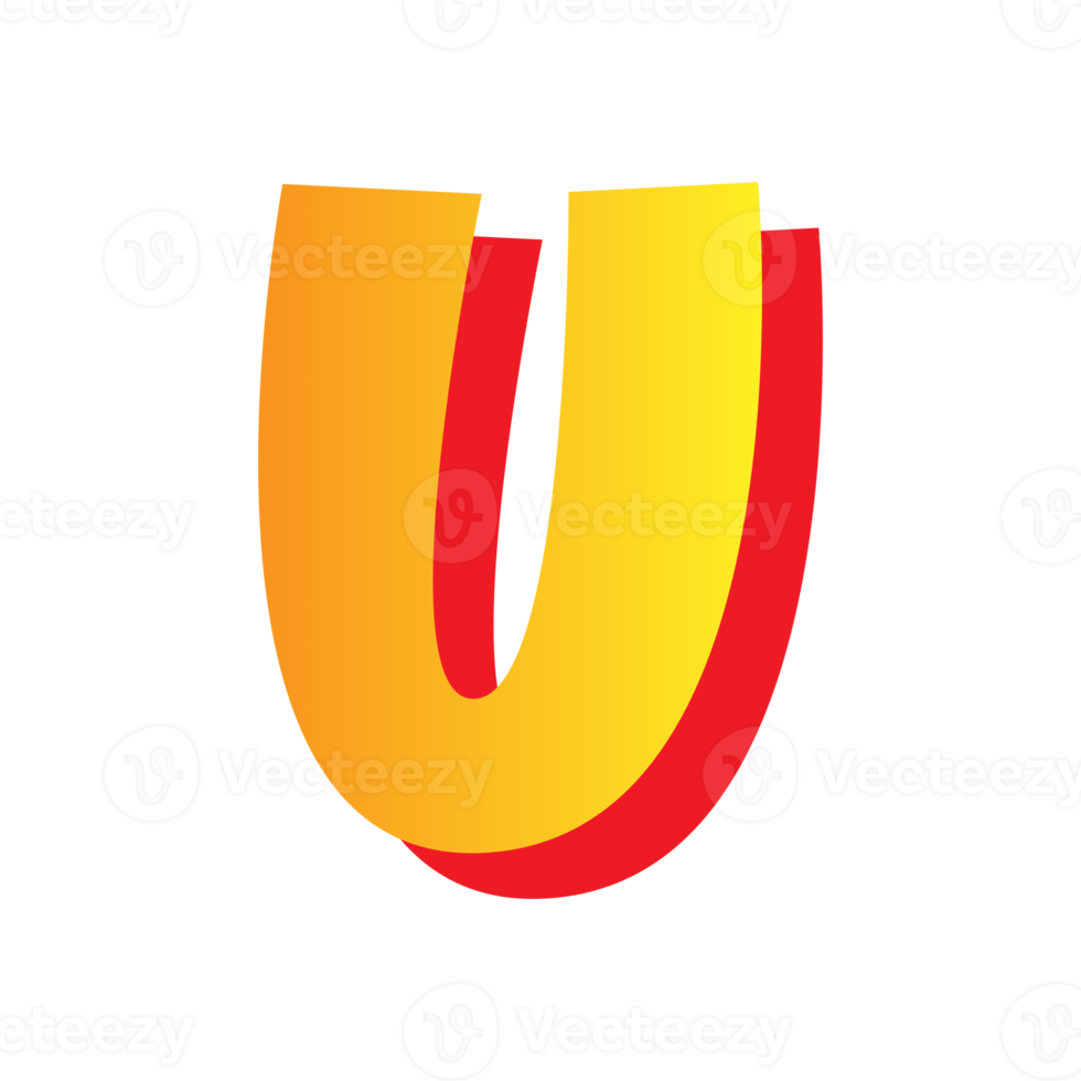 Letter U, comic style typeface with transparent background. png file ... Letter U, comic style typeface with transparent background. png file ...