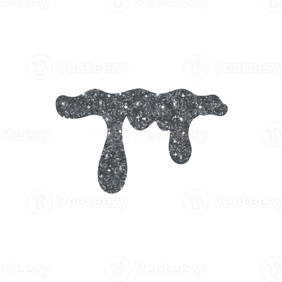 Silver Glitter Dripping 13528646 Png