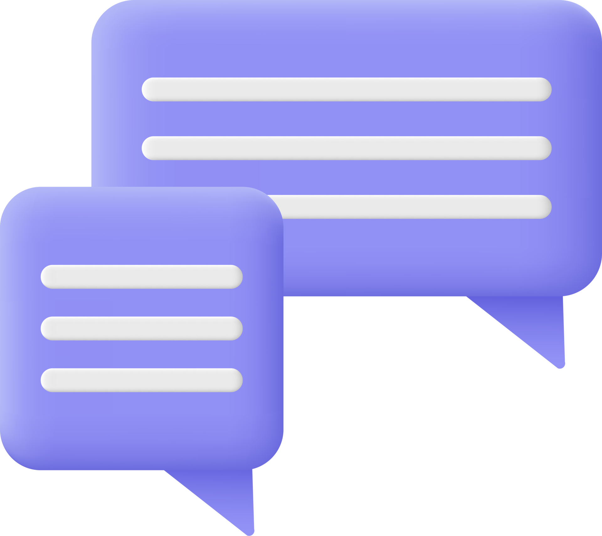 3D speech bubble illustration. 13528768 PNG