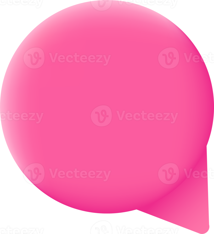 3D speech bubble illustration. 13528774 PNG
